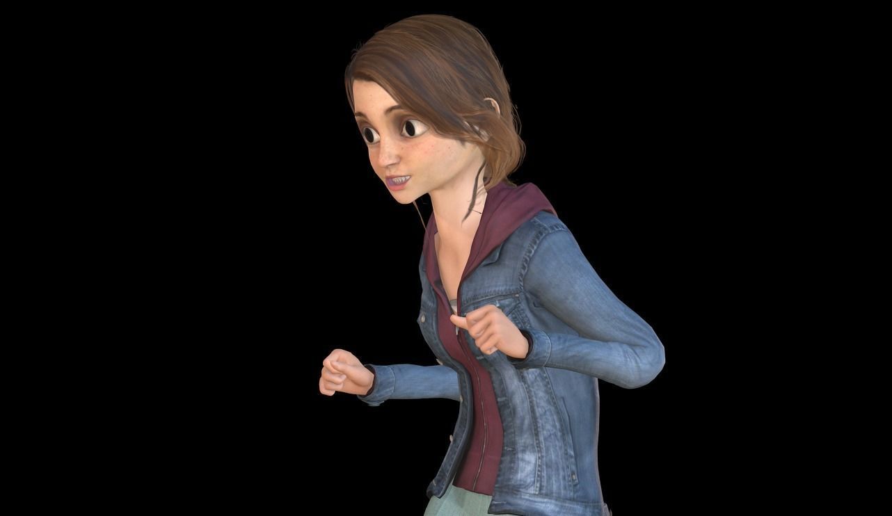 Hermione Granger - Toon Style 3D model rigged | CGTrader