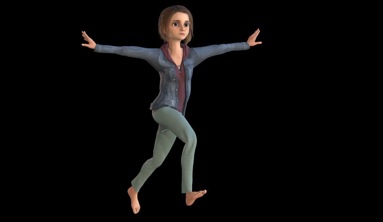 Hermione Granger - Toon Style 3D model rigged | CGTrader