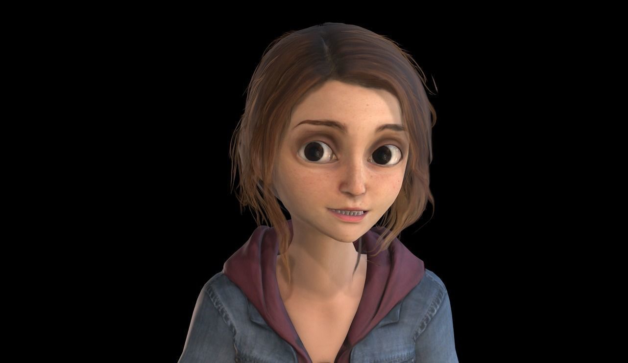 Hermione Granger - Toon Style 3D model rigged | CGTrader