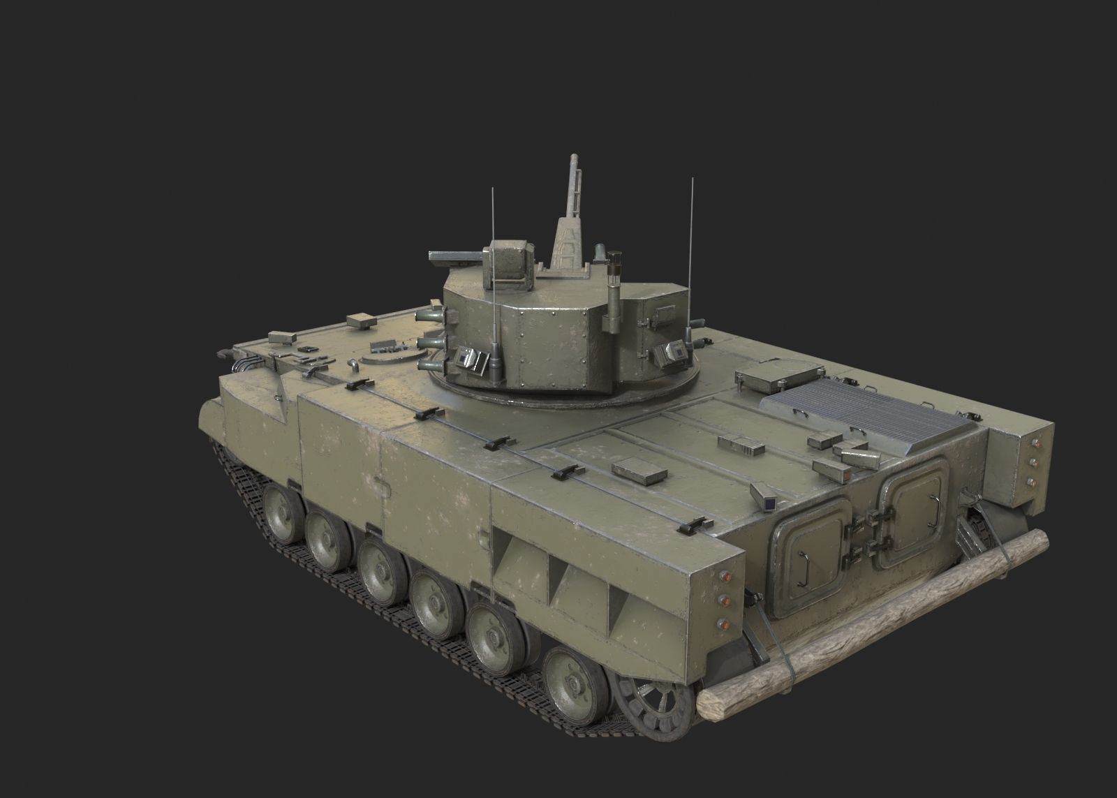 3D model 4 coatings of Russian 2S38 Derivatsiya-PVO self-propelled AA ...