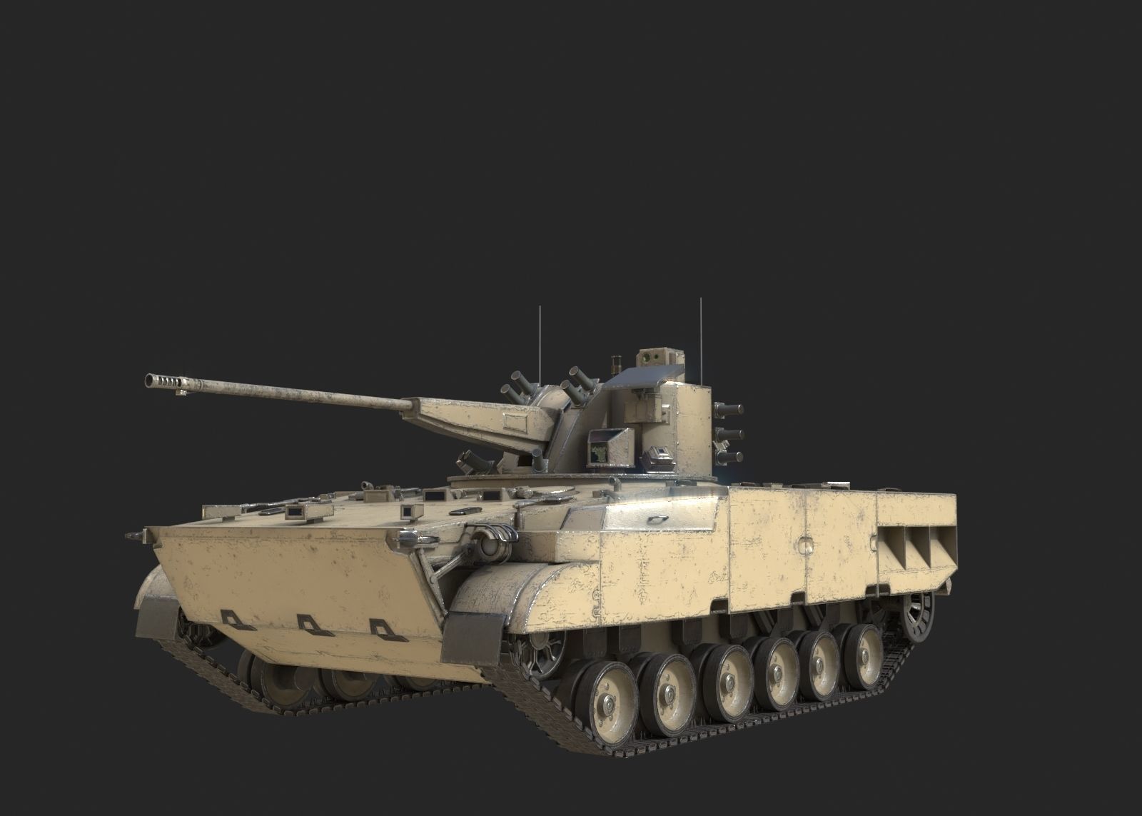 3D model 4 coatings of Russian 2S38 Derivatsiya-PVO self-propelled AA ...