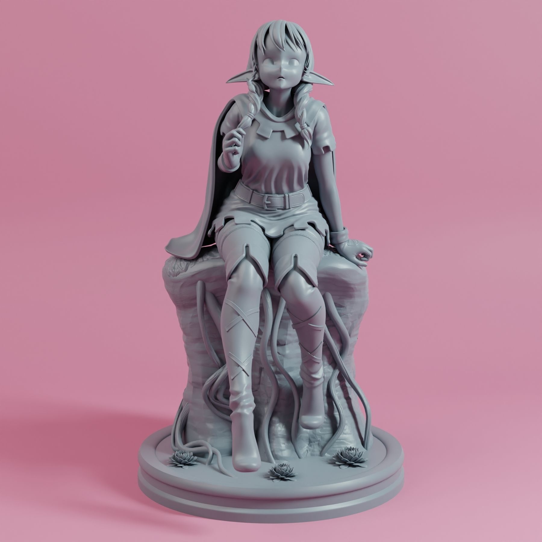 Anime Wood Elf - v1 3D model 3D printable | CGTrader