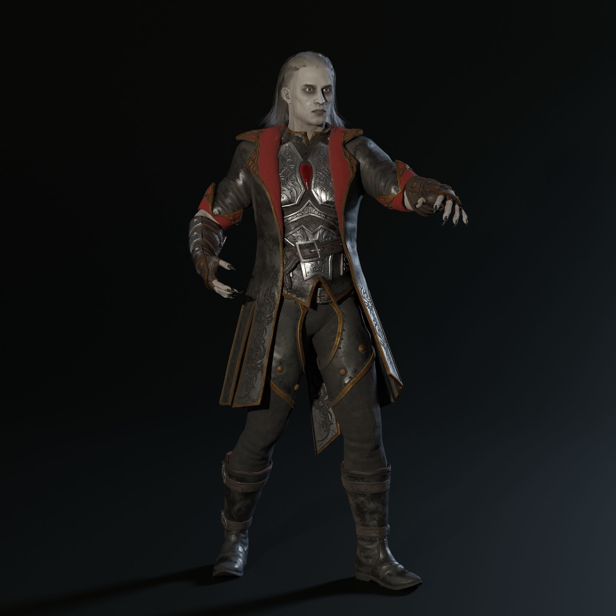3D model Vampire male VR / AR / low-poly | CGTrader