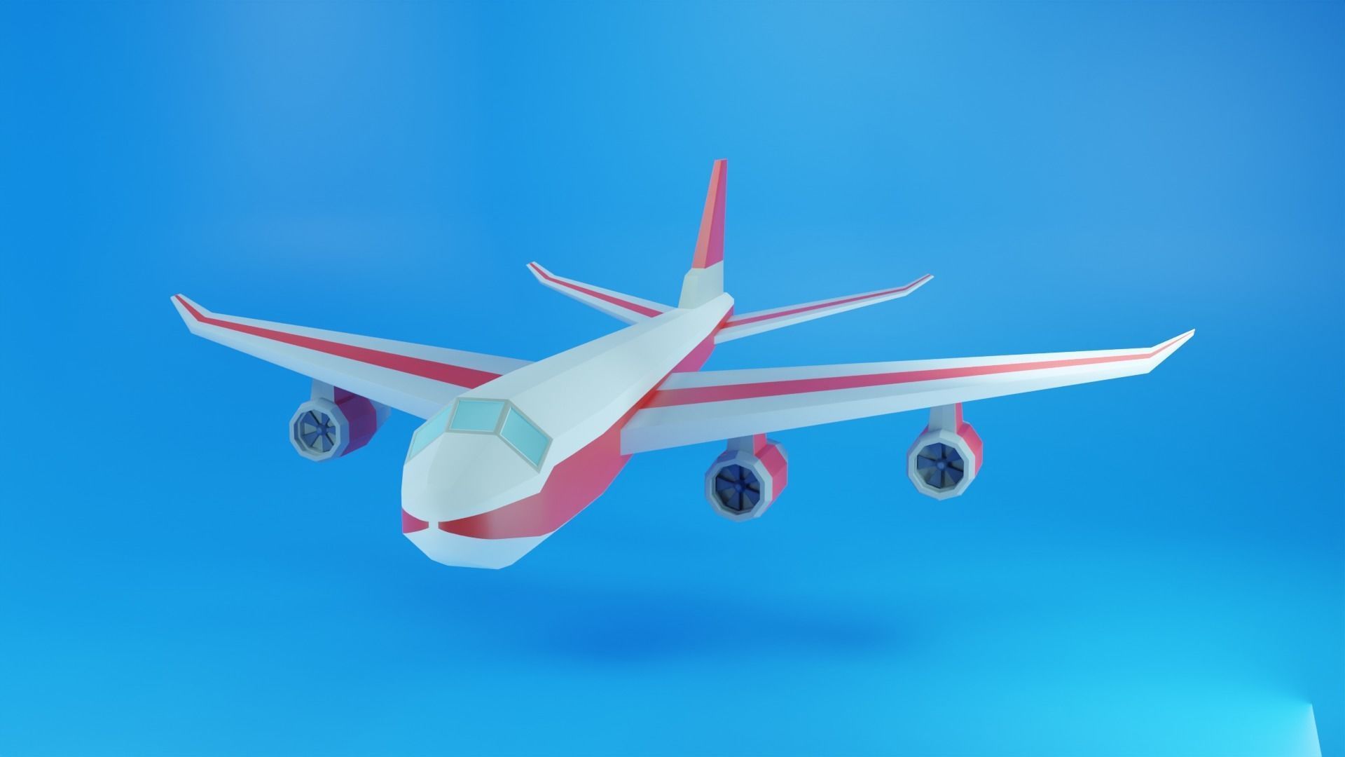 3D model Airplane VR / AR / low-poly | CGTrader