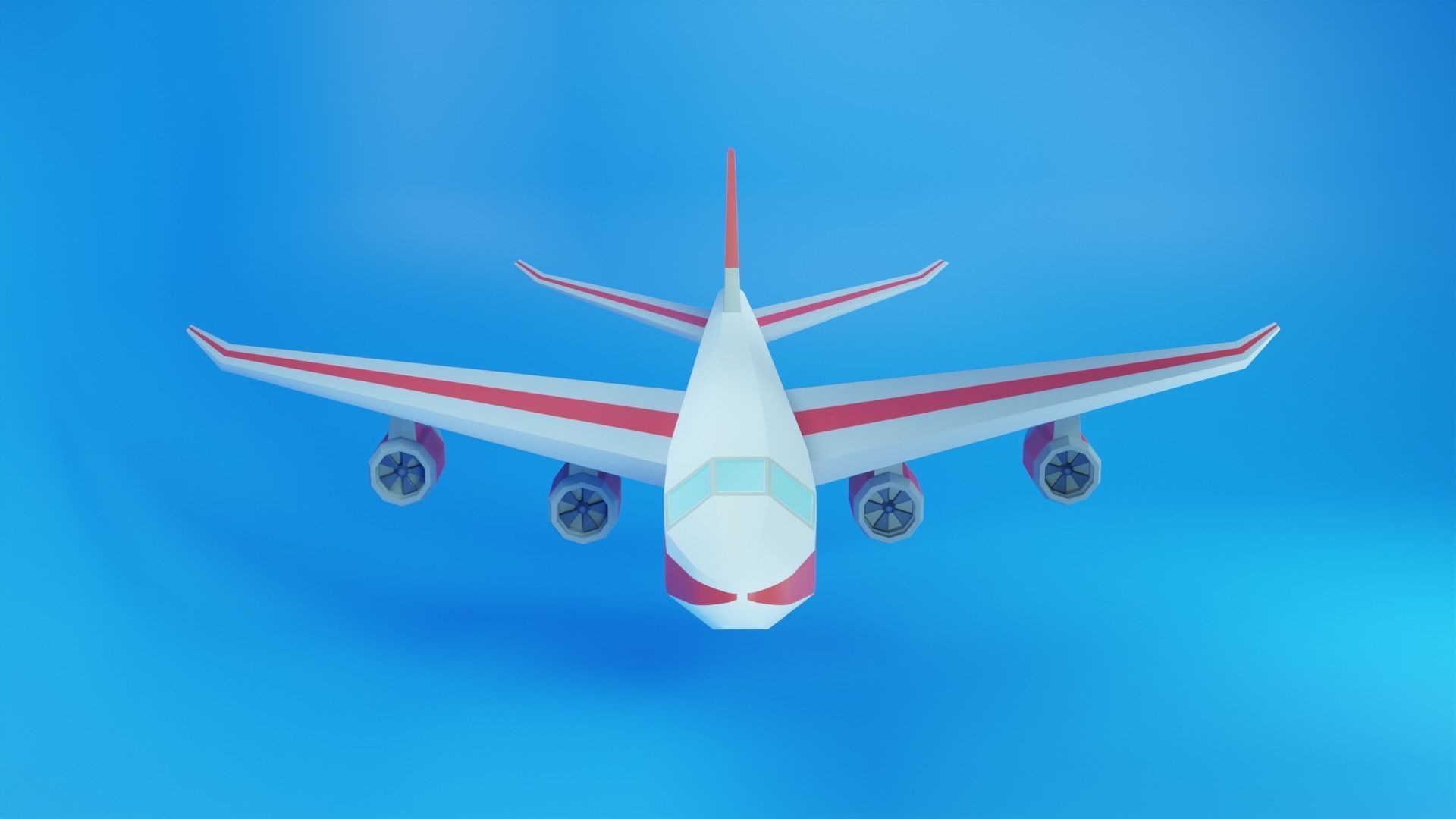 3D model Airplane VR / AR / low-poly | CGTrader