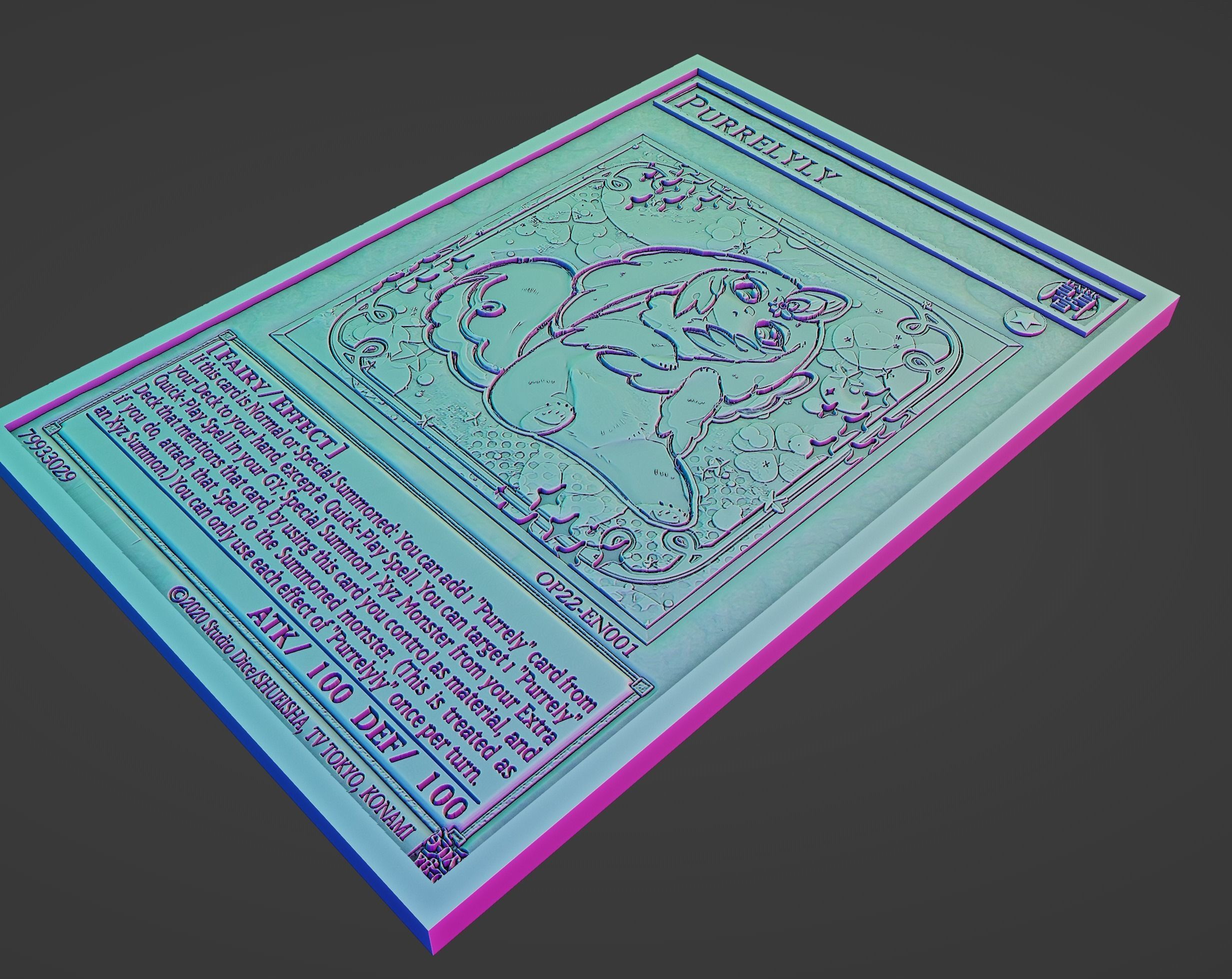 purrelyly - yugioh free 3D model 3D printable | CGTrader