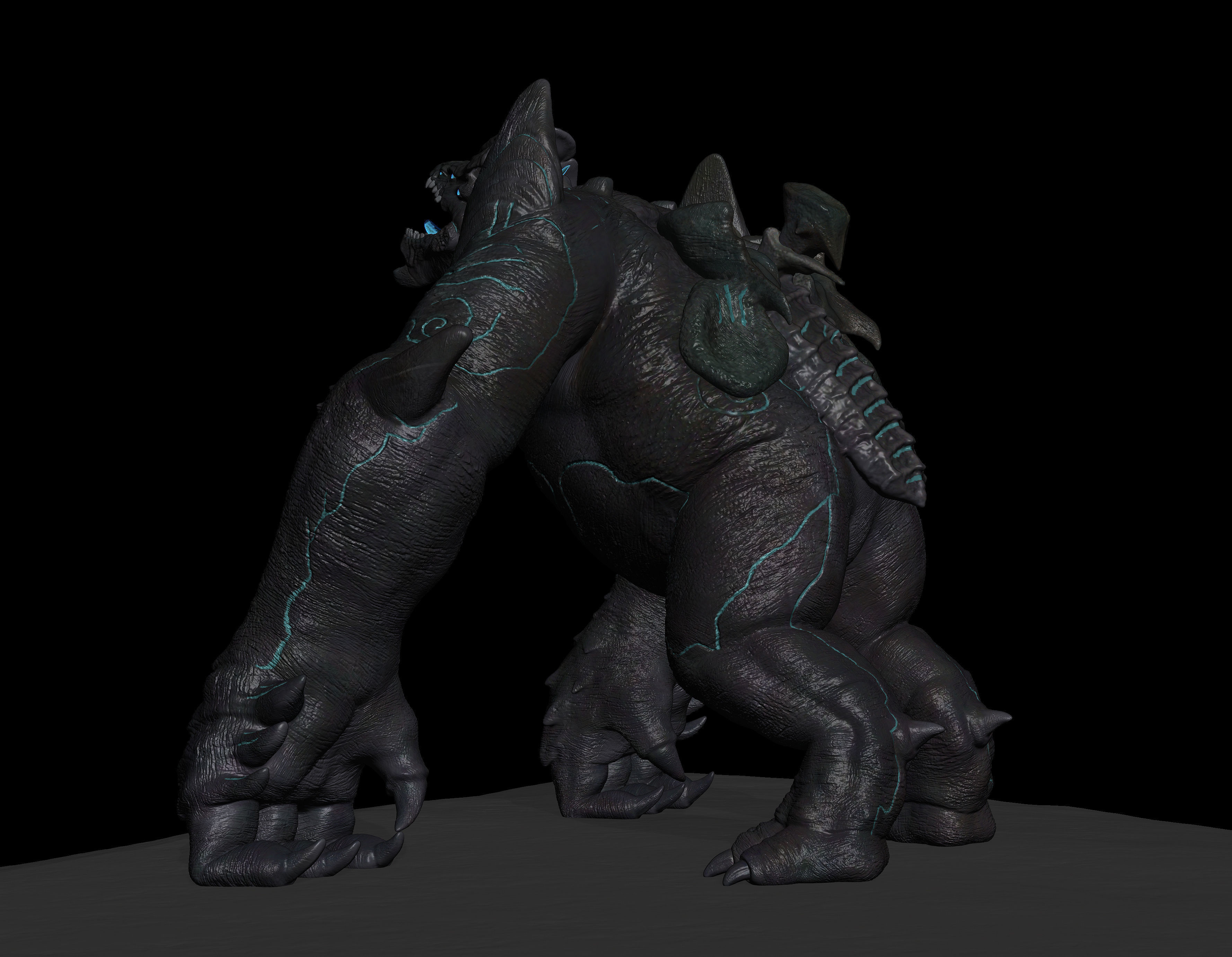 Leatherback Kaiju 3d model 3D model | CGTrader