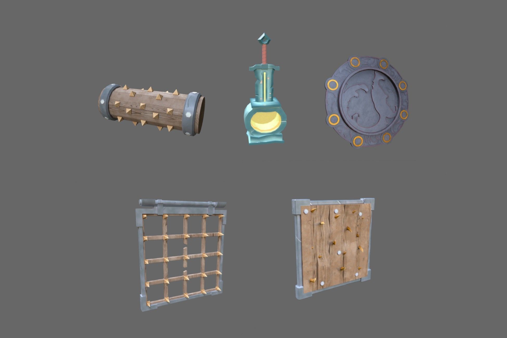 3D model Dungeon Traps VR / AR / low-poly | CGTrader