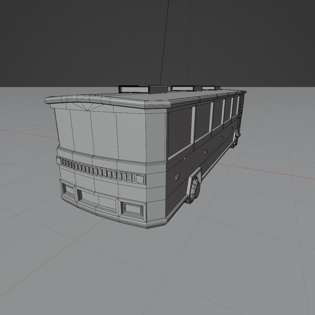 OLD NOSTALGIC BUS MODEL 3D model | CGTrader