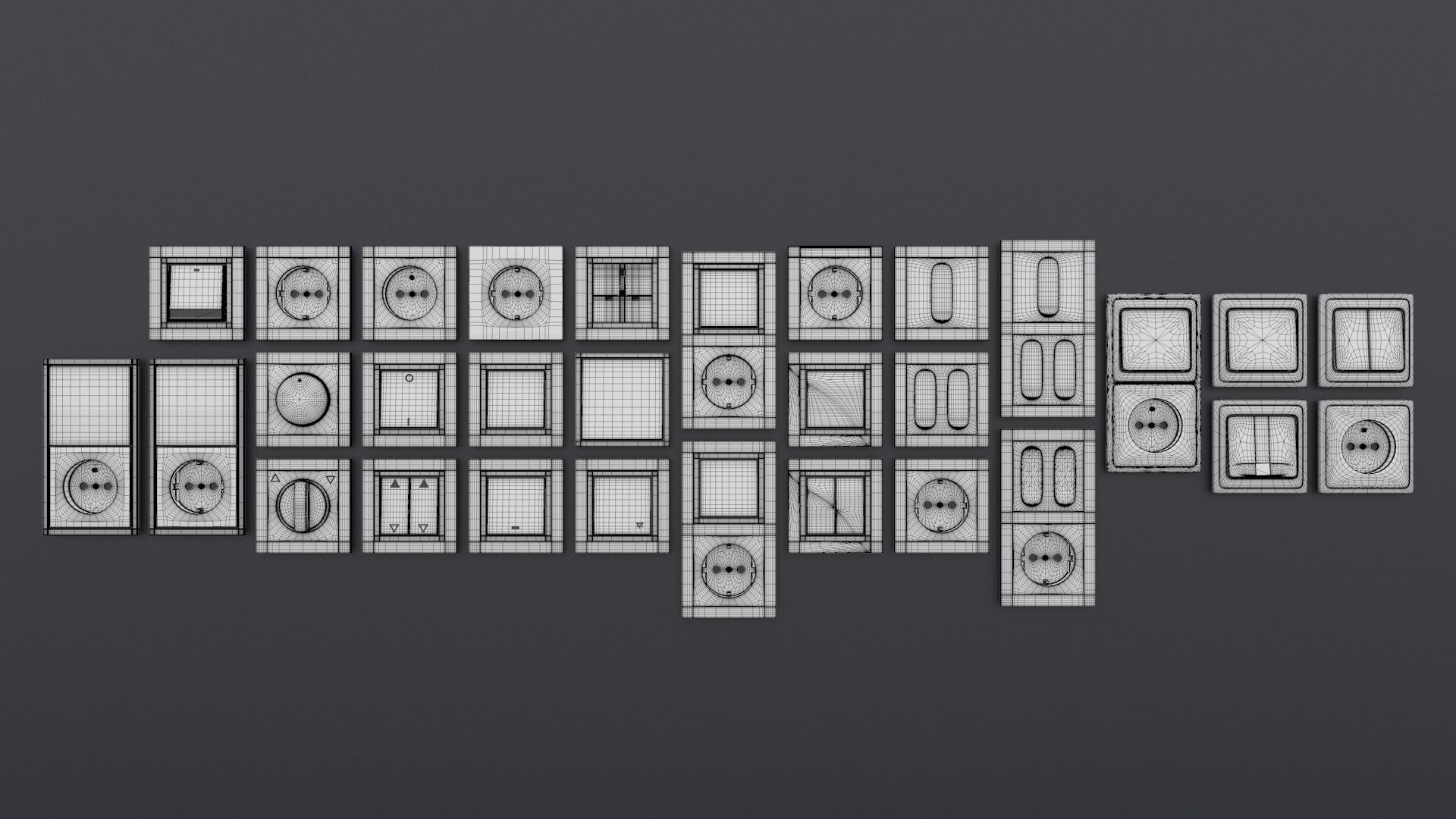 Electrical sockets 3D model | CGTrader