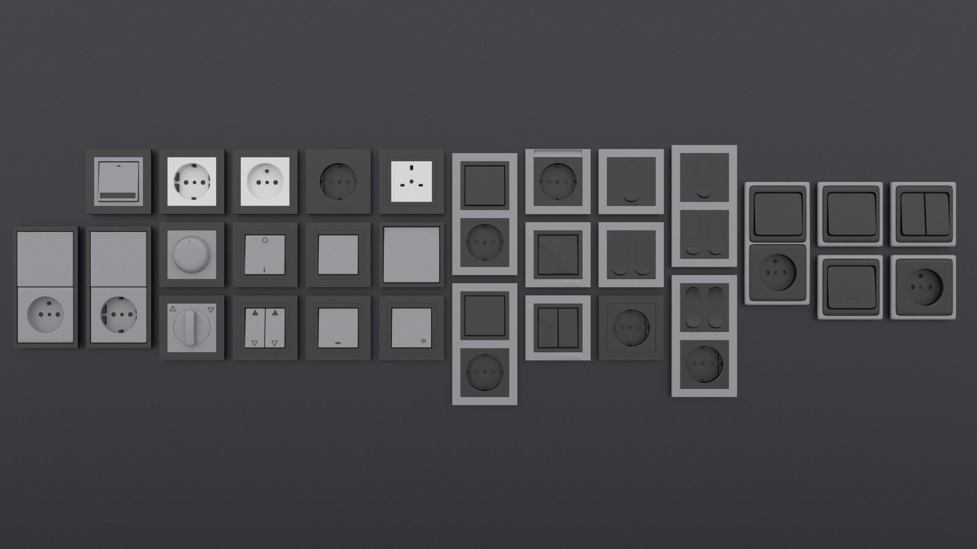 Electrical sockets 3D model | CGTrader