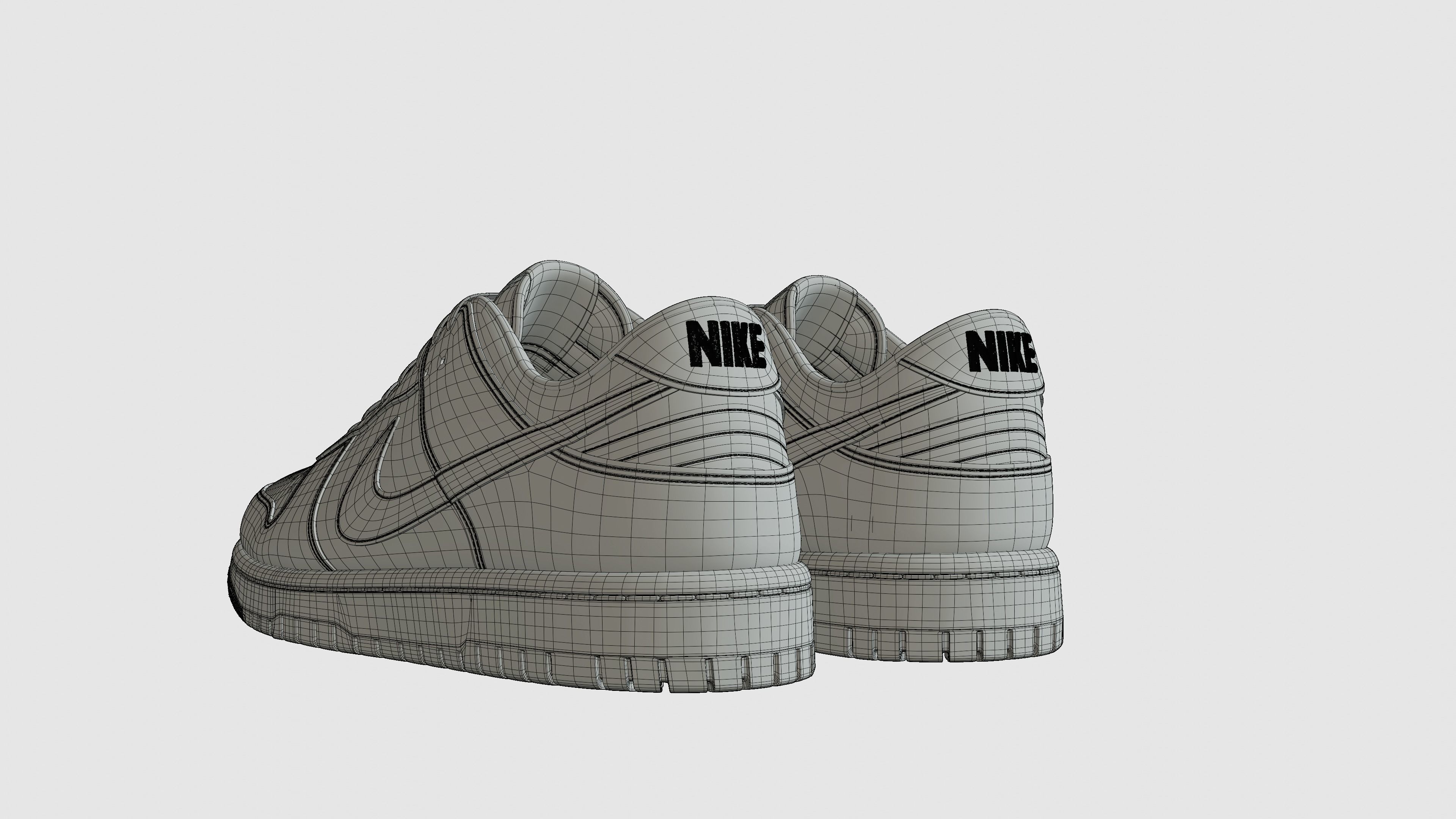 Nike Dunk Low Retro White Black Panda 3D model | CGTrader