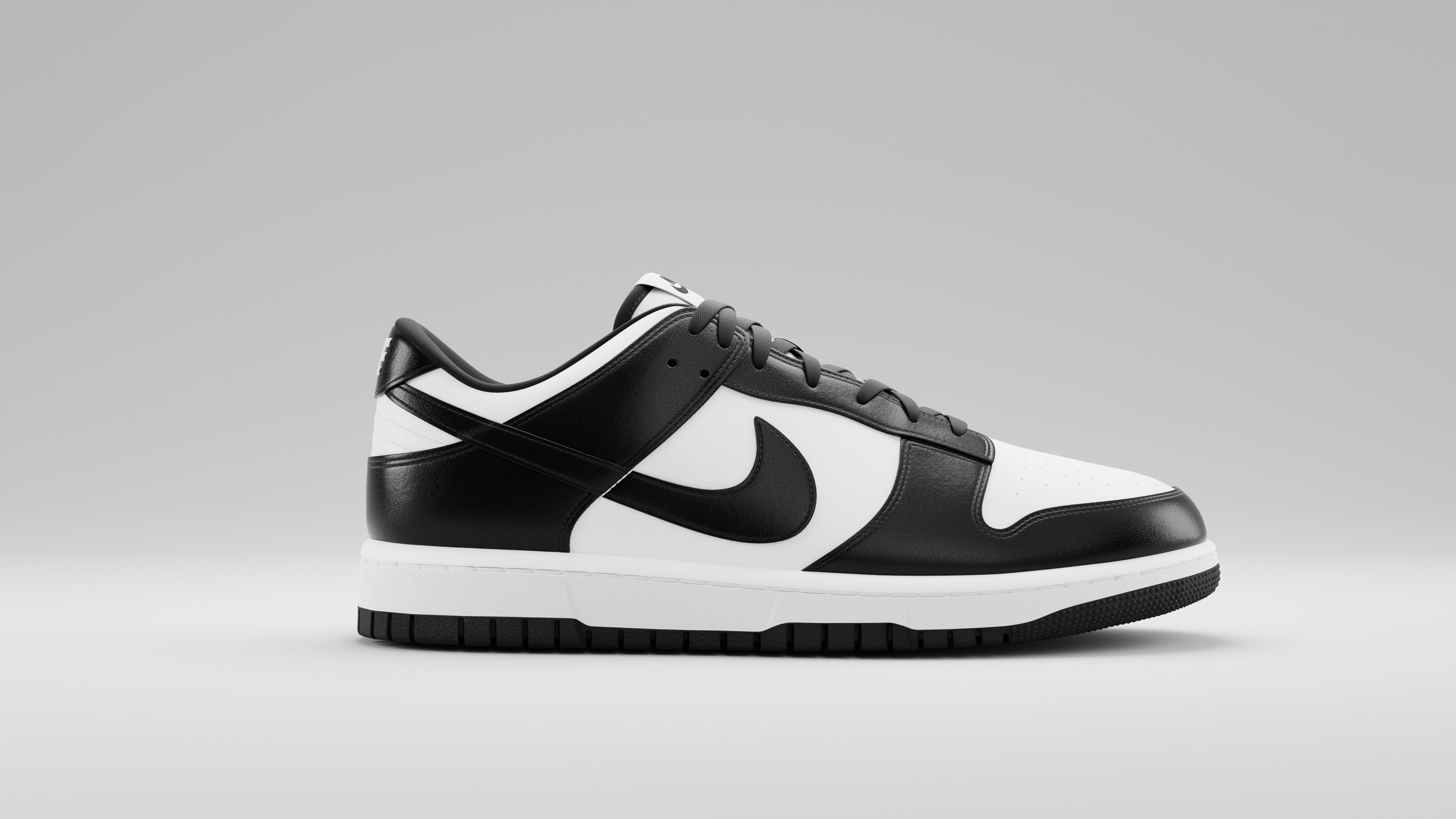 Nike Dunk Low Retro White Black Panda 3D model | CGTrader