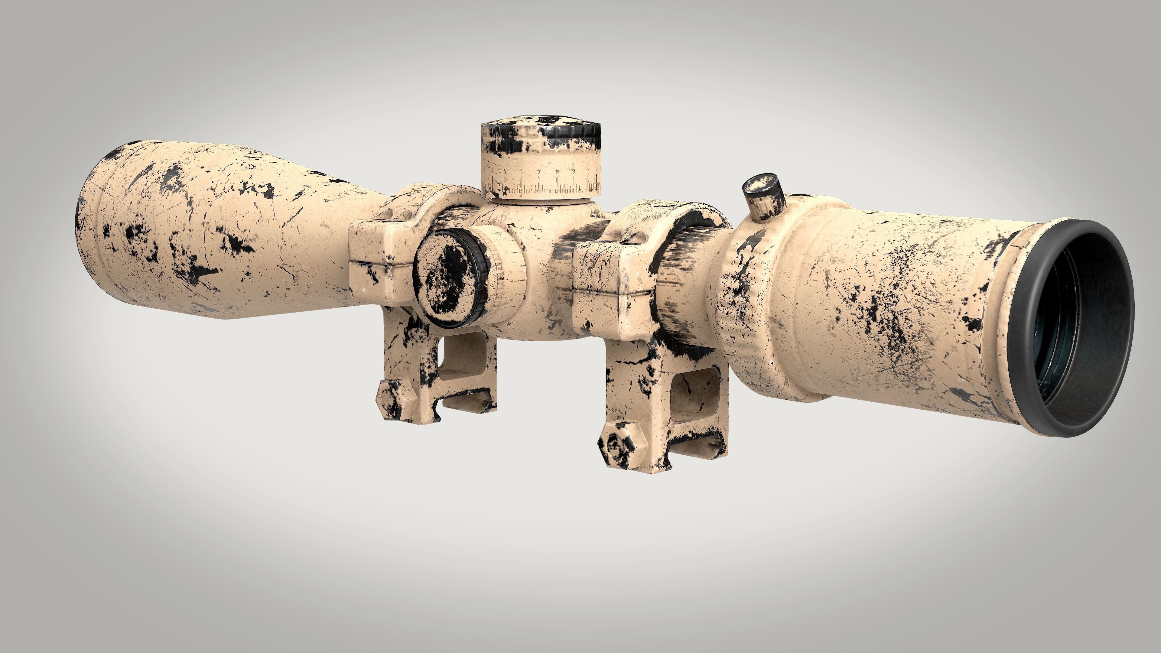 3D model Rifle Scope Two Texture sets VR / AR / low-poly | CGTrader