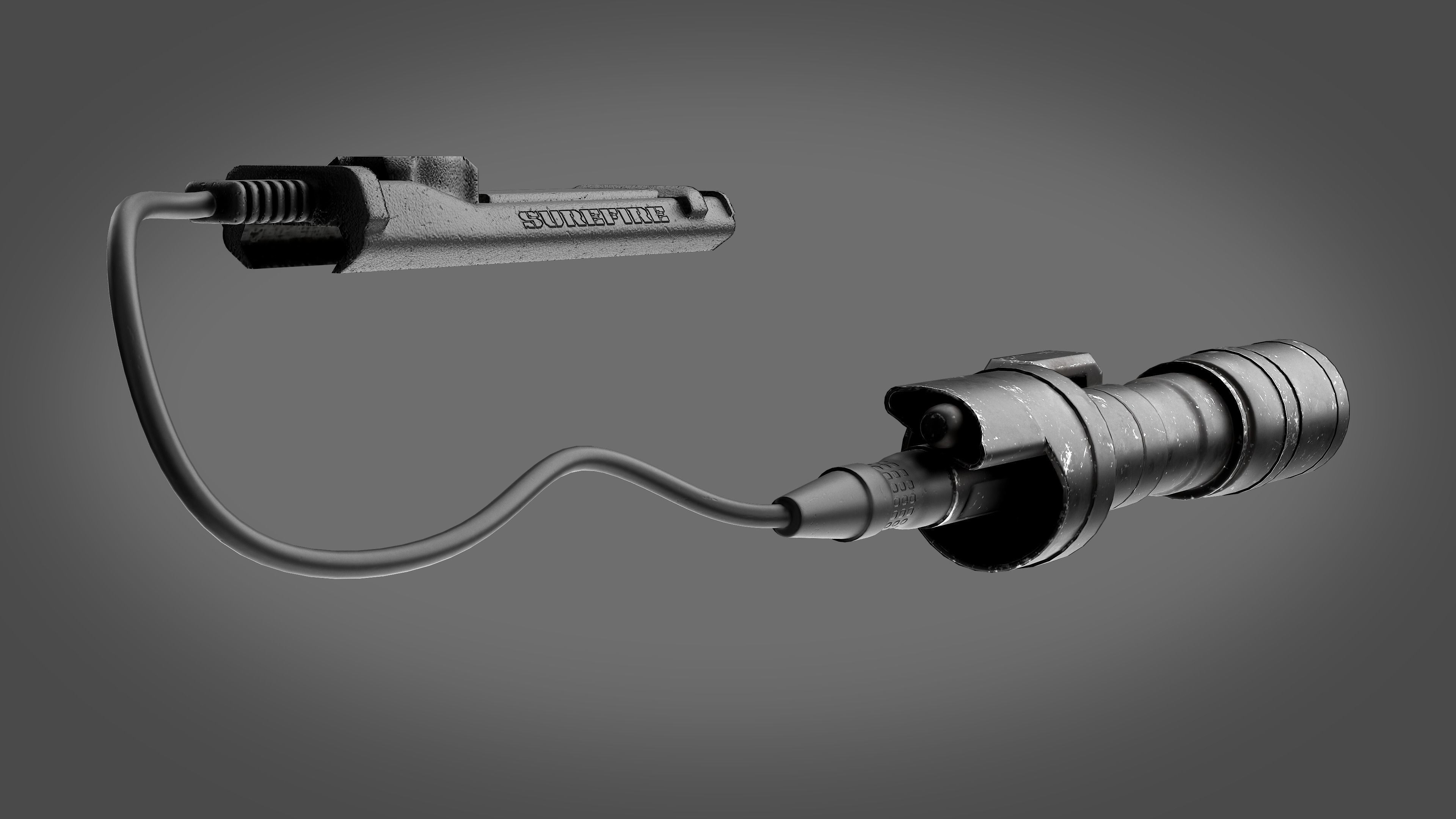 3D model Tactical Flashlight Two Texture sets VR / AR / low-poly | CGTrader