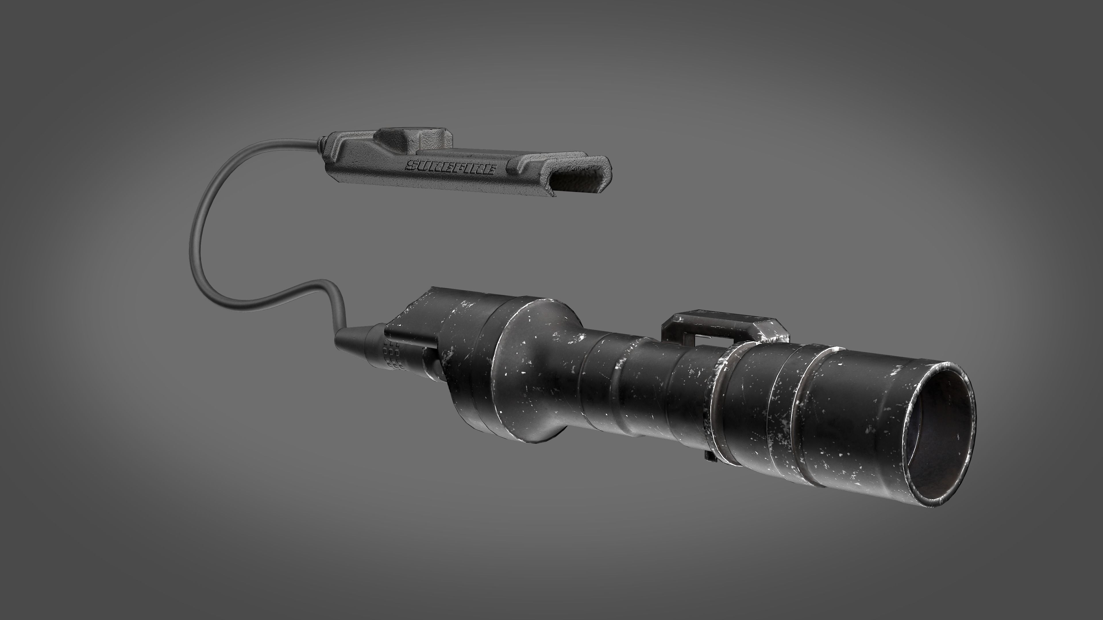 3D model Tactical Flashlight Two Texture sets VR / AR / low-poly | CGTrader