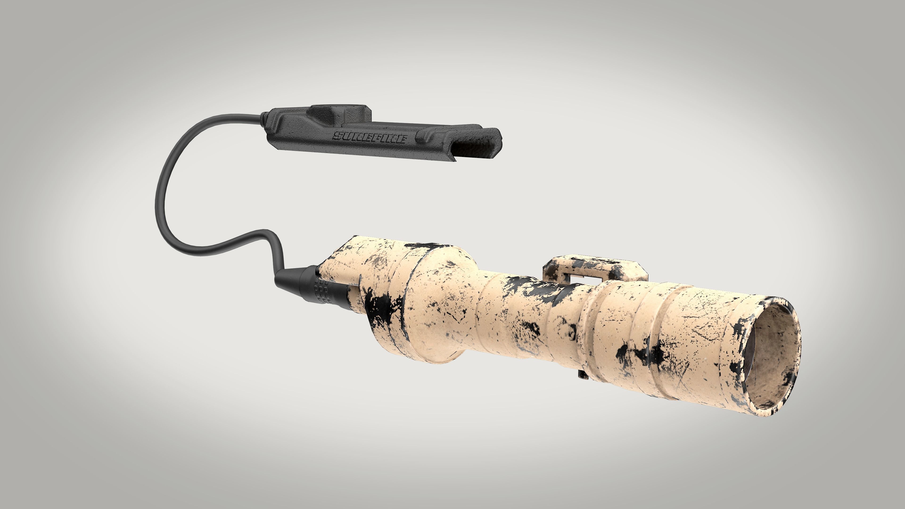 3D model Tactical Flashlight Two Texture sets VR / AR / low-poly | CGTrader