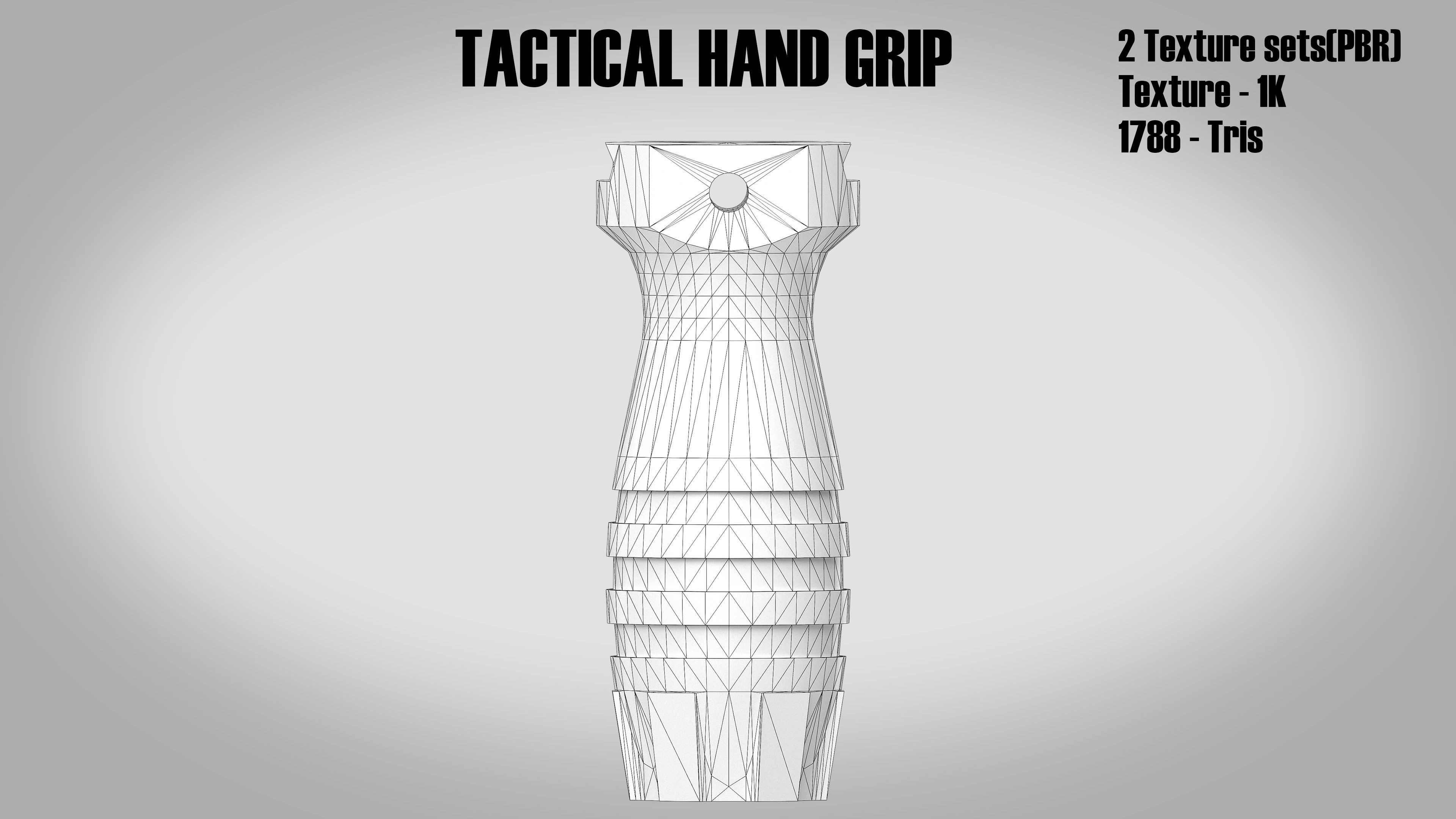 3D model Tactical Hand Grip Two Texture sets VR / AR / low-poly | CGTrader