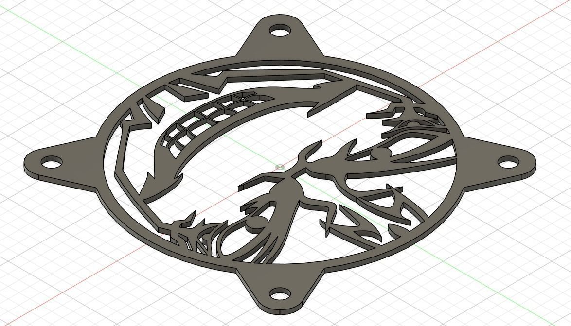 Jujutsu Kaisen Sukuna Face PC fan cover 3D model 3D printable | CGTrader