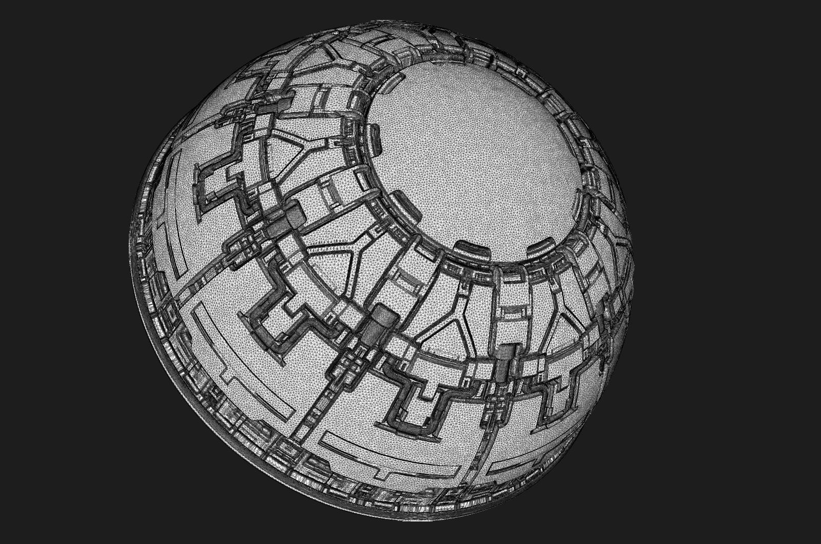 Sci-fi spaceship mechanical components high model 3D model 3D printable | CGTrader