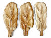 Large Wood Carved Leaf Wall Decor 3D model | CGTrader