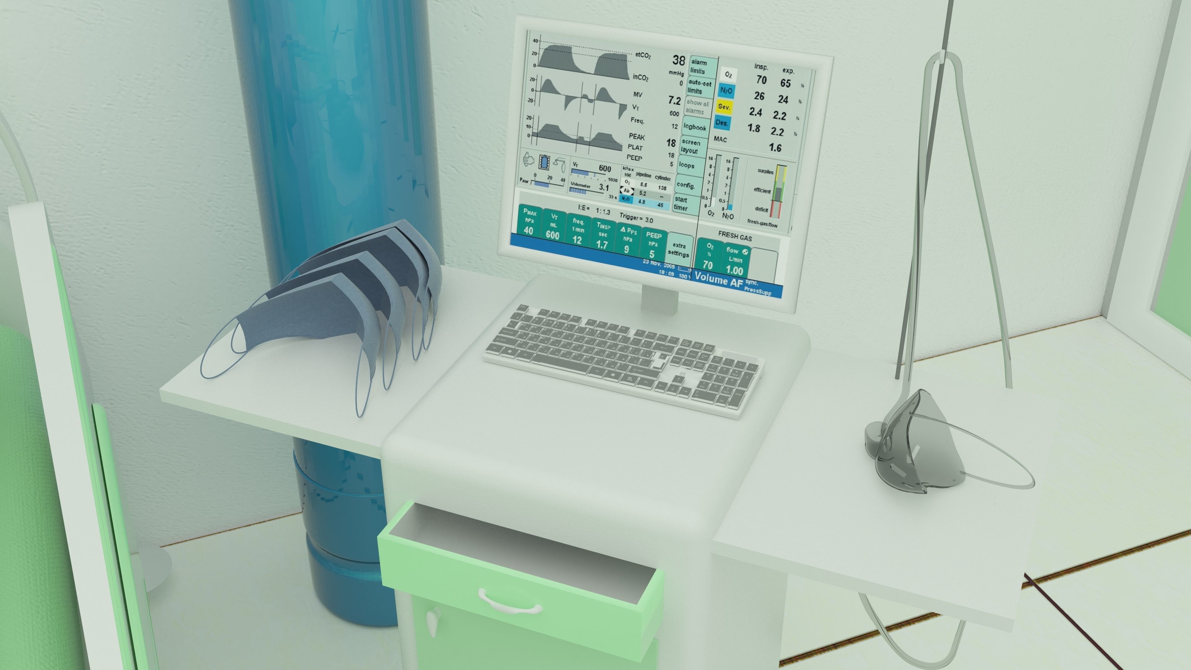 Intensive Care Unit 3 - 4K 3D model | CGTrader