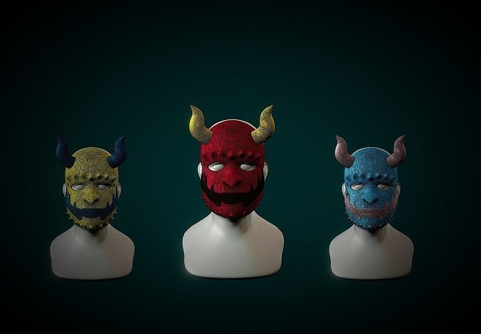 Devil Mask 3D model 3D printable | CGTrader