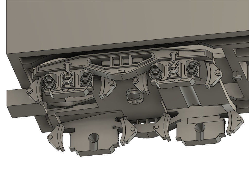 ROLLS-0042 SJ Litt Eaos Gondola freight car in H0-scale 3D model 3D ...