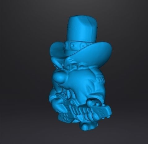 LOONEY TUNES ROCK BAND YOSEMITE SAM PROMOTIONAL FIGURE 90S PVC 3D model ...