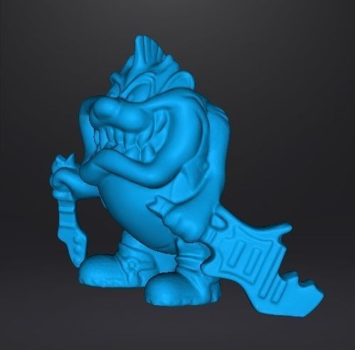 LOONEY TUNES ROCK BAND TAZ PROMOTIONAL FIGURE 90S PVC 3D model 3D ...