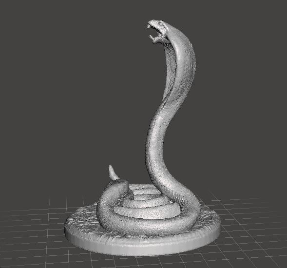 COBRA SNAKE FIGURE MODEL ANIMAL CREATURE FOR GAMES RPG ORNAMENT 3D ...
