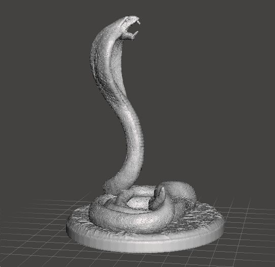 COBRA SNAKE FIGURE MODEL ANIMAL CREATURE FOR GAMES RPG ORNAMENT 3D ...
