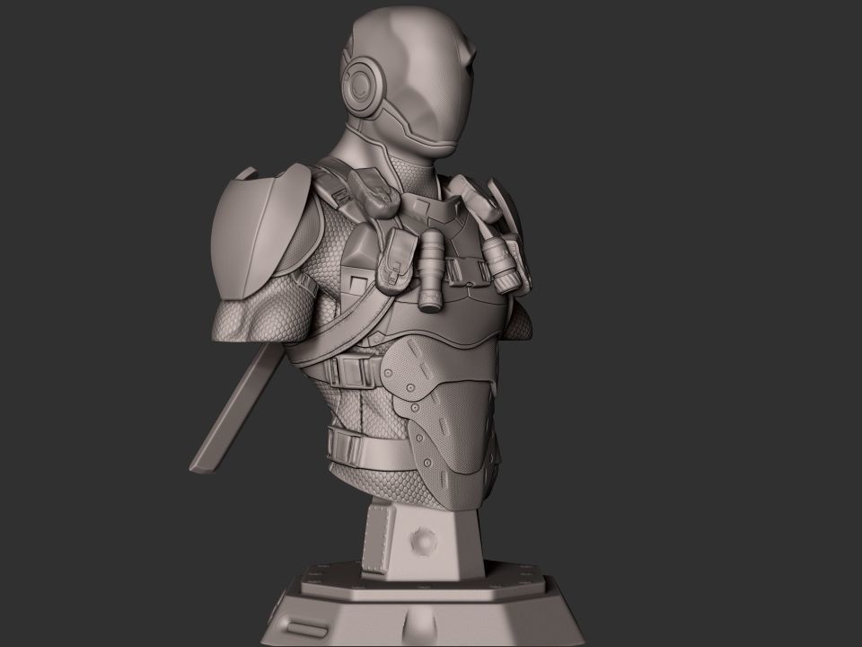 Deathstroke Bust 3D model 3D printable | CGTrader