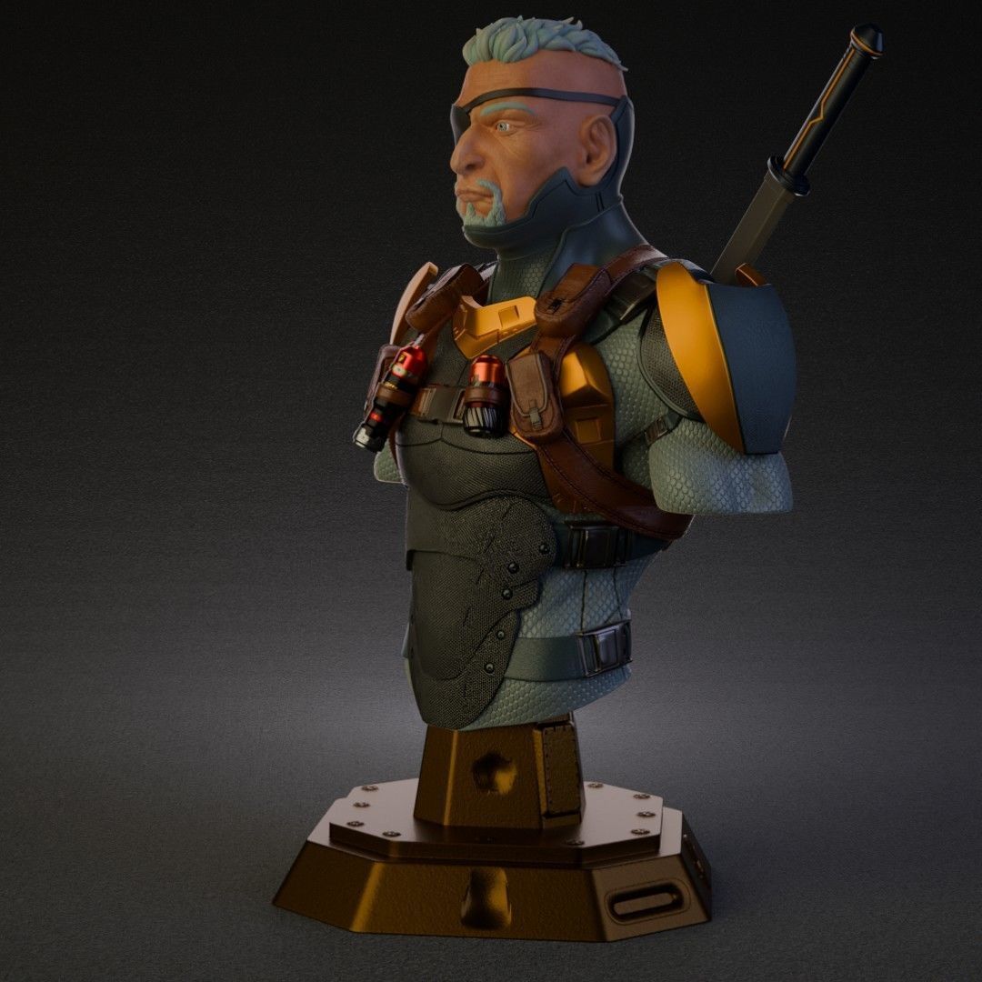 Deathstroke Bust 3D model 3D printable | CGTrader