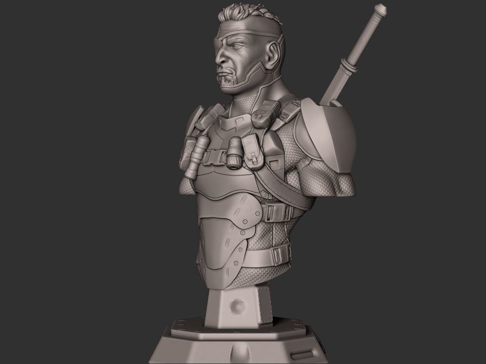 Deathstroke Bust 3D model 3D printable | CGTrader