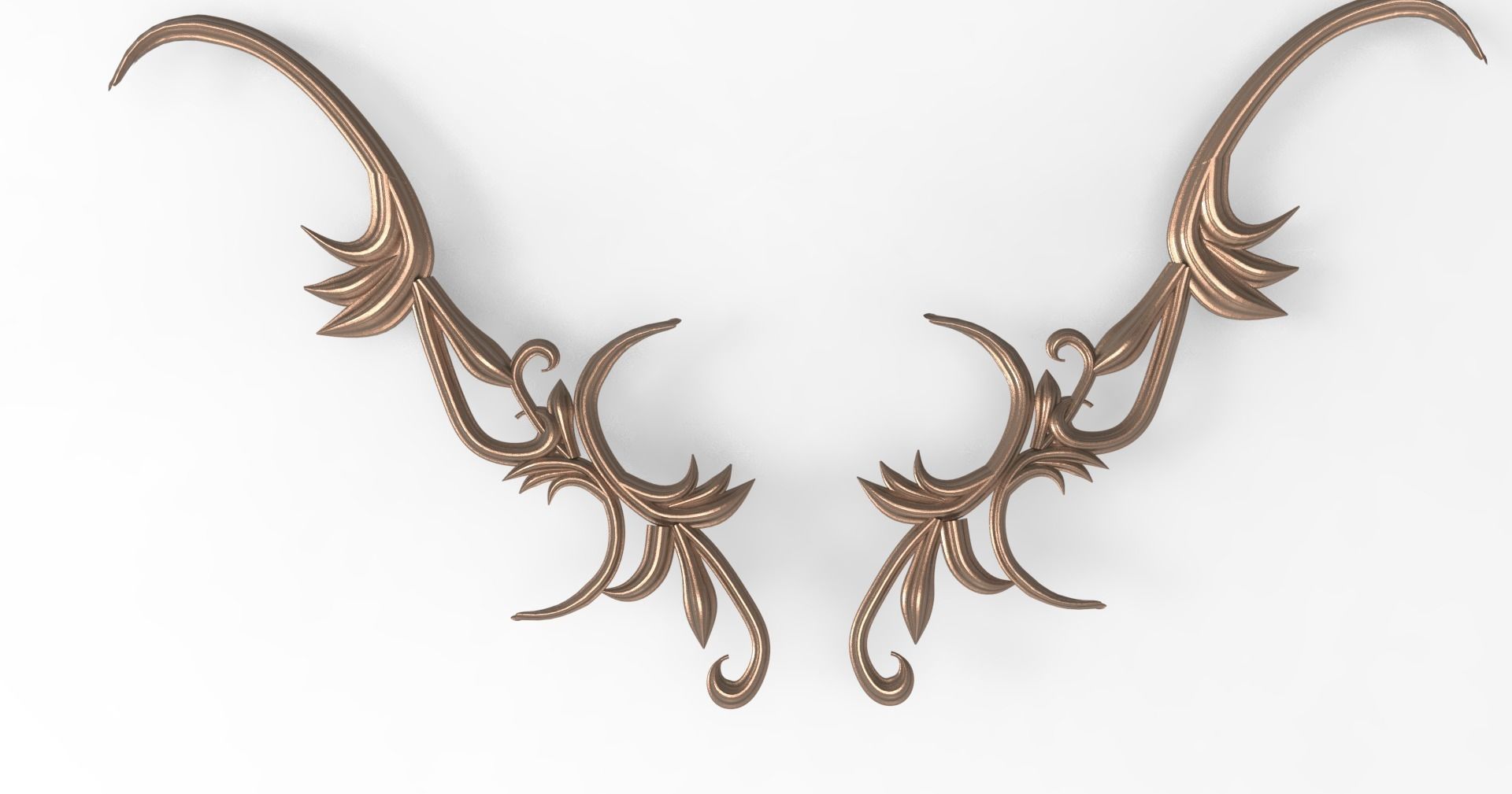 3D model Virgil angel wings gold edges VR / AR / low-poly | CGTrader