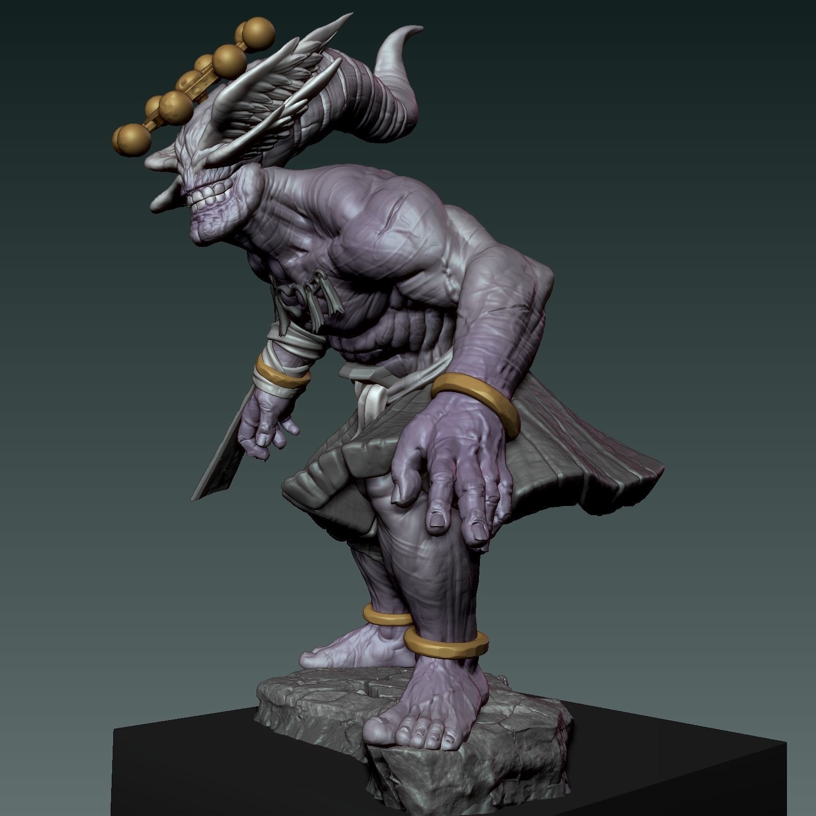 Mahoraga jujutsu 3D model 3D printable | CGTrader