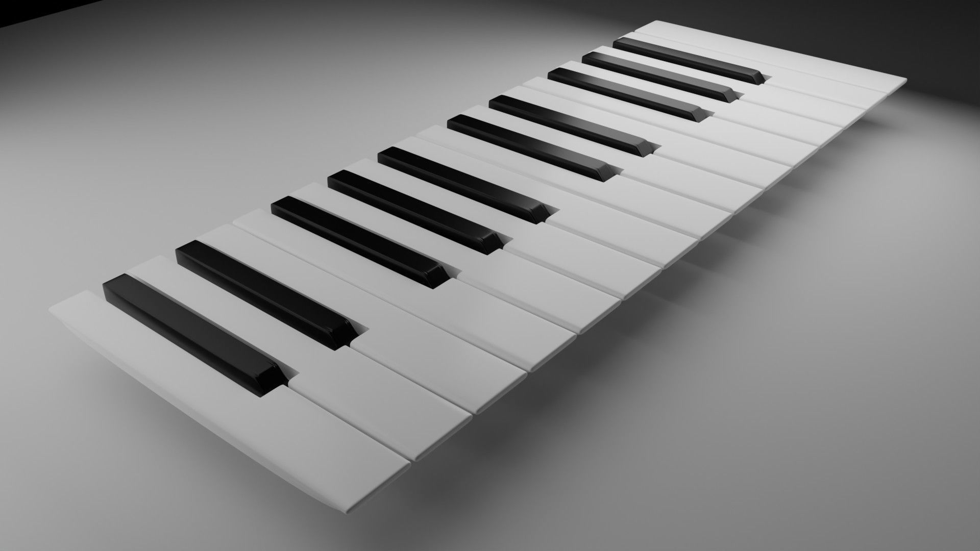 Synth Keyboard - Standalone Keys 3D model | CGTrader