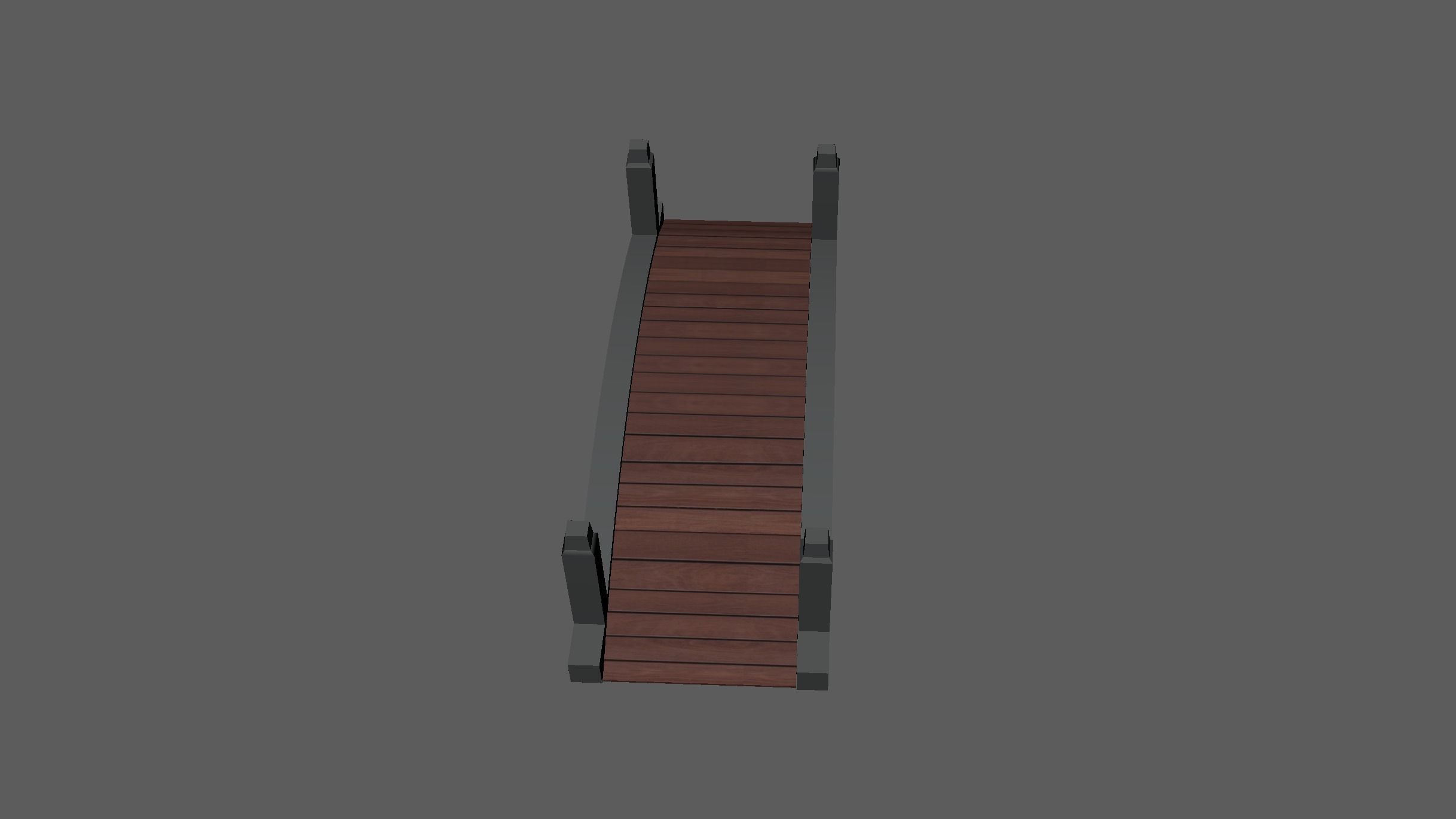 Simple Low Poly Bridge free 3D model | CGTrader