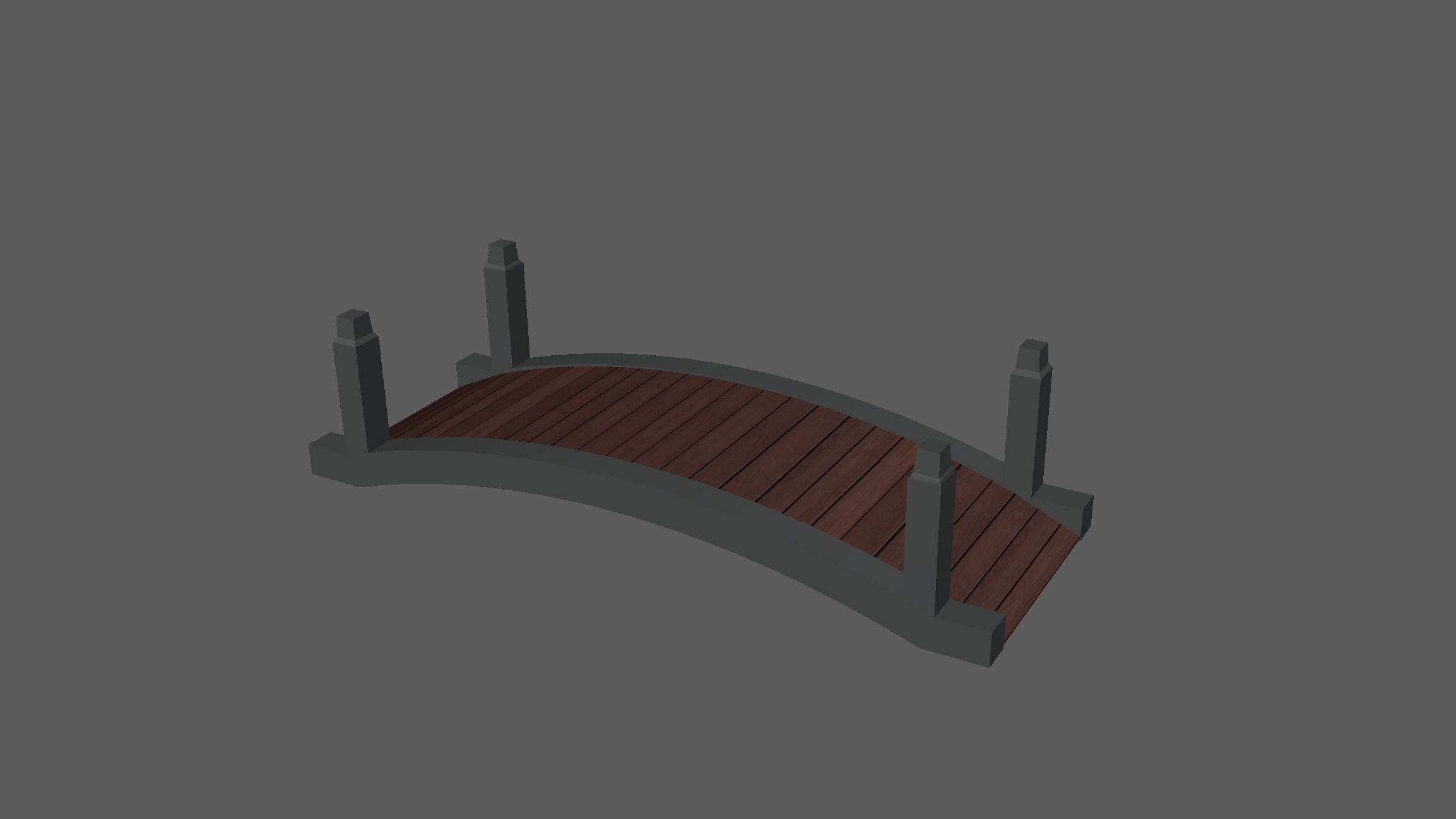 Simple Low Poly Bridge free 3D model | CGTrader