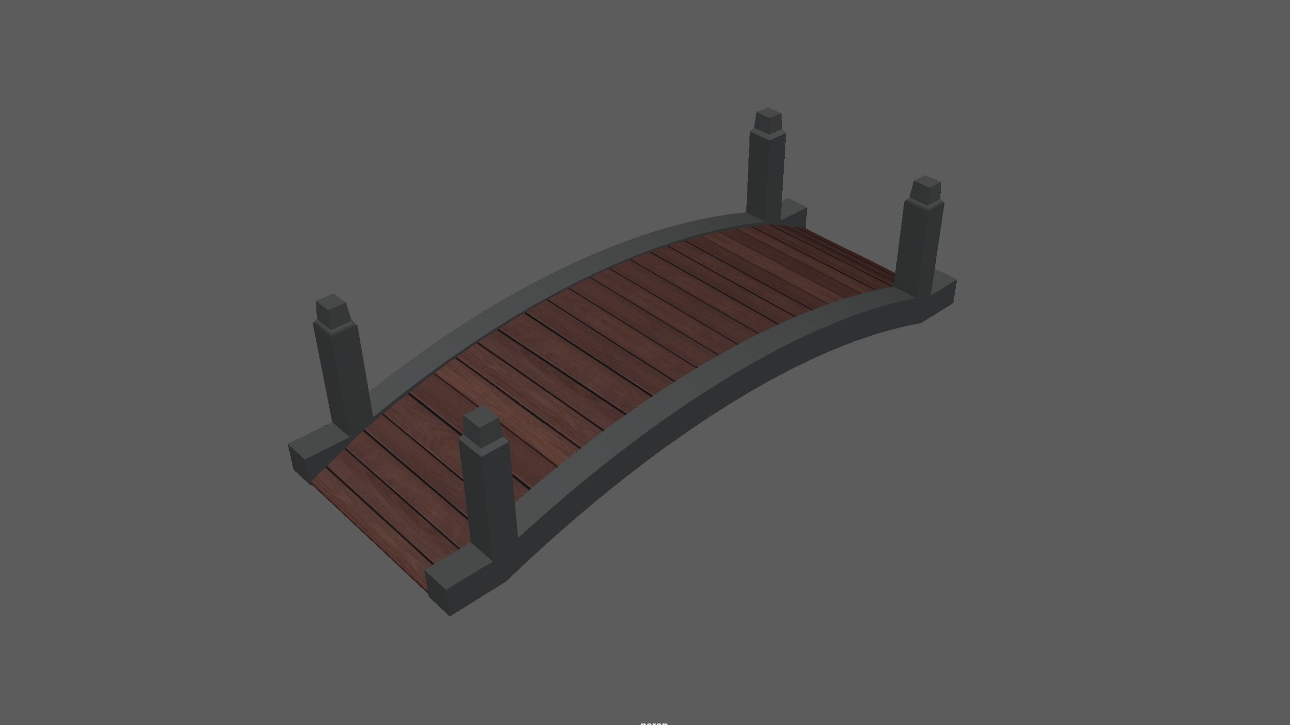 Simple Low Poly Bridge free 3D model | CGTrader