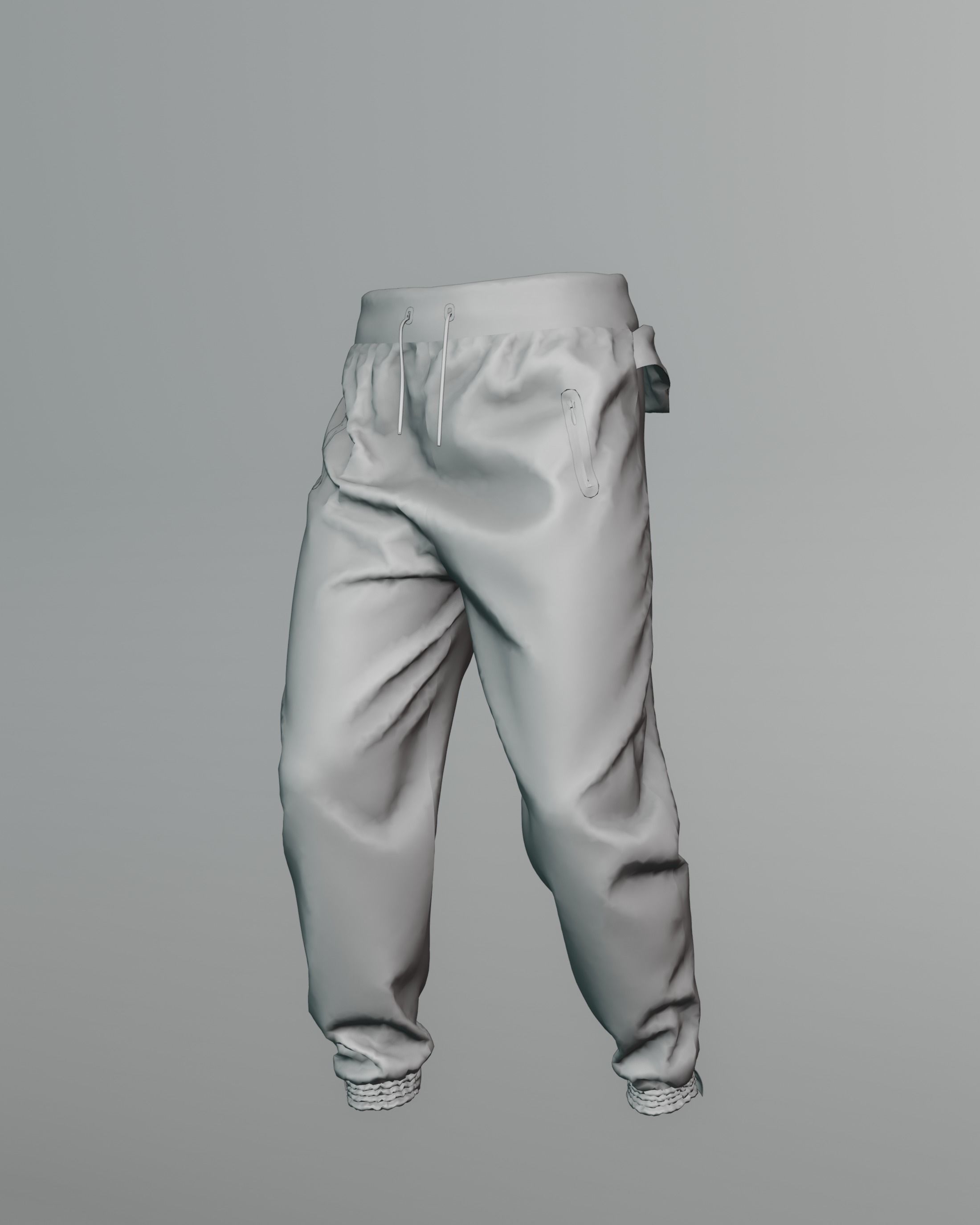 Sweatpants - Trousers 3D model 3D model | CGTrader