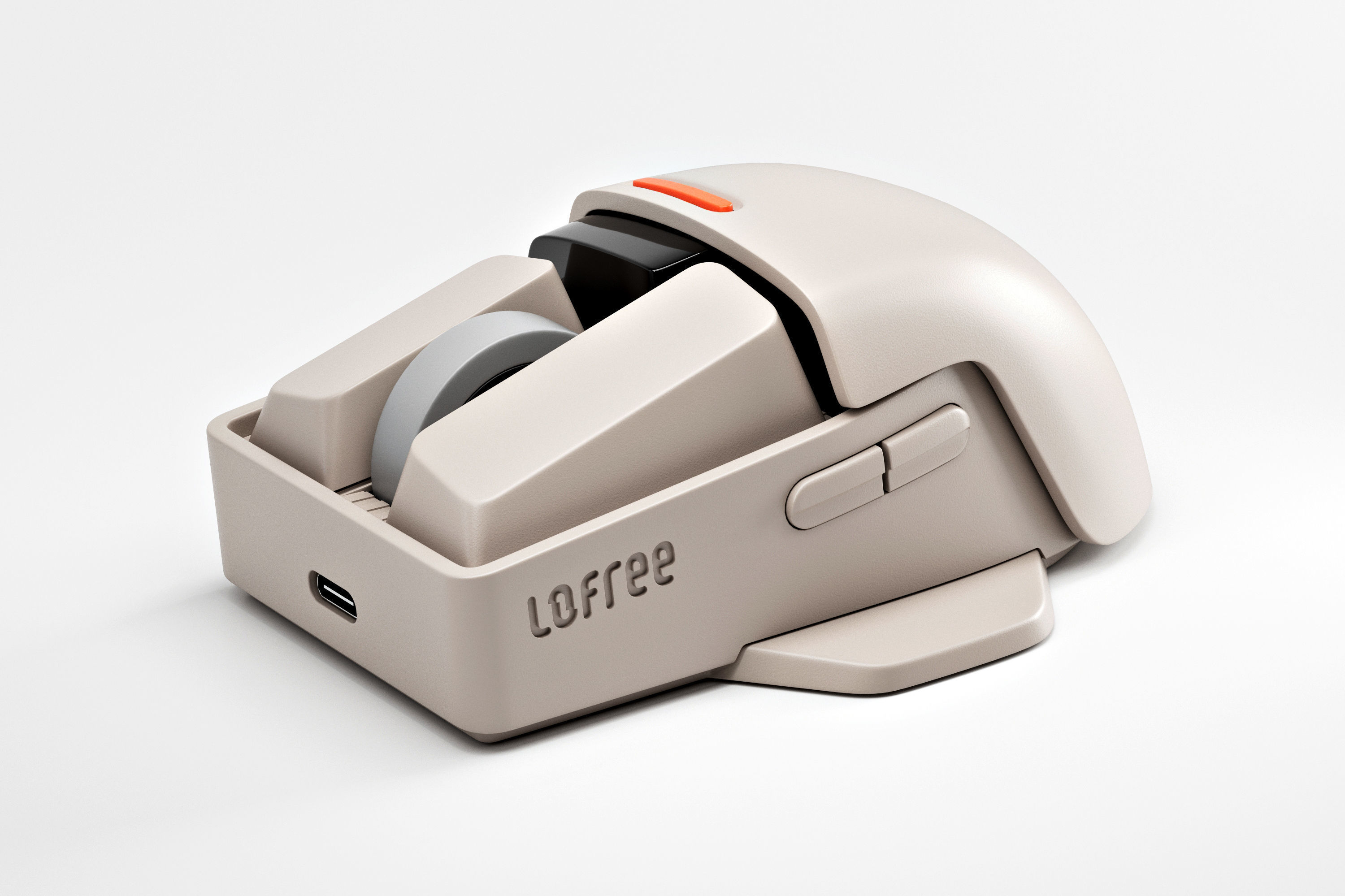 Retrofuturism Mouse - LOFREE TOUCH PBT 3D model | CGTrader