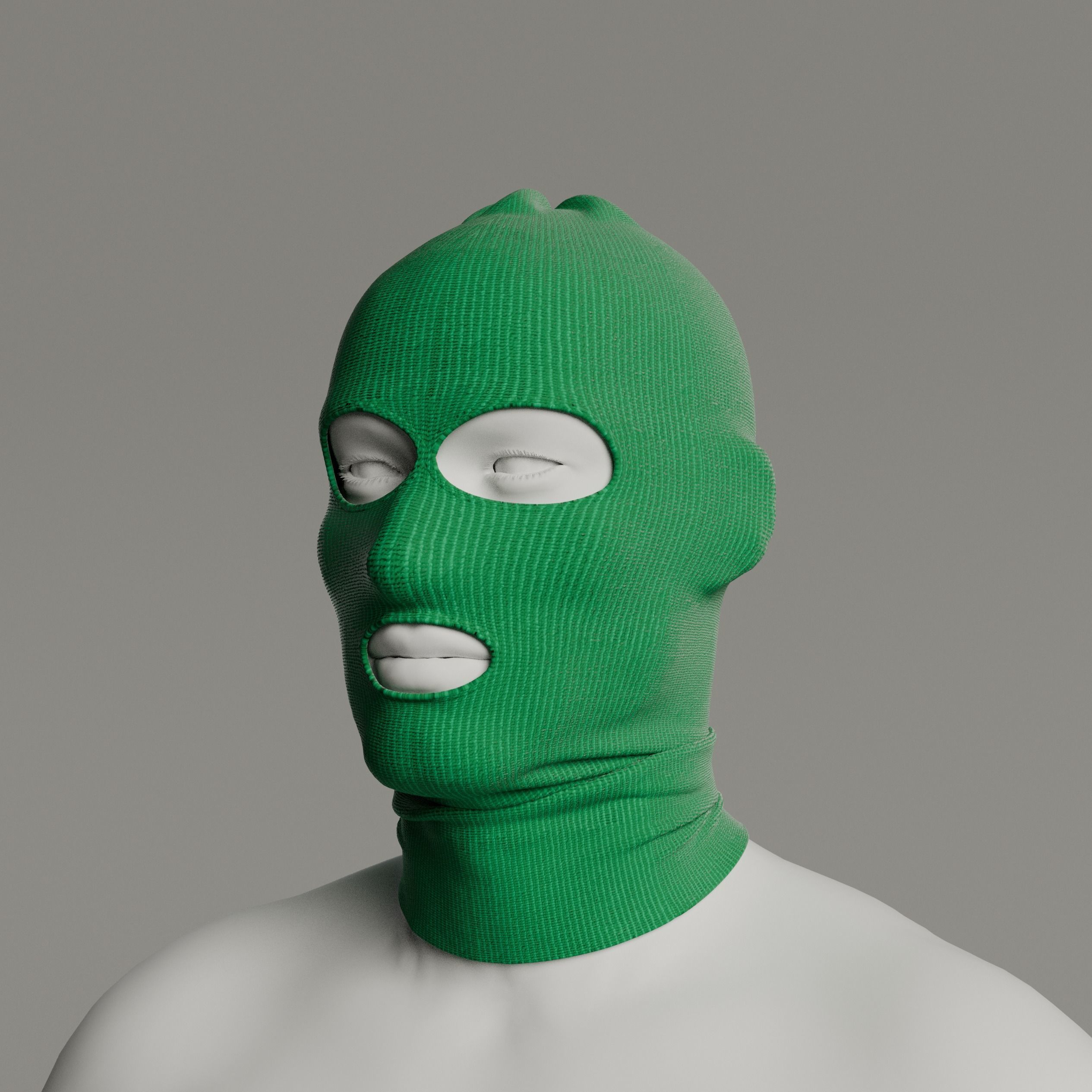 Balaclava mask - Marvelous Designer 3D model free 3D model | CGTrader