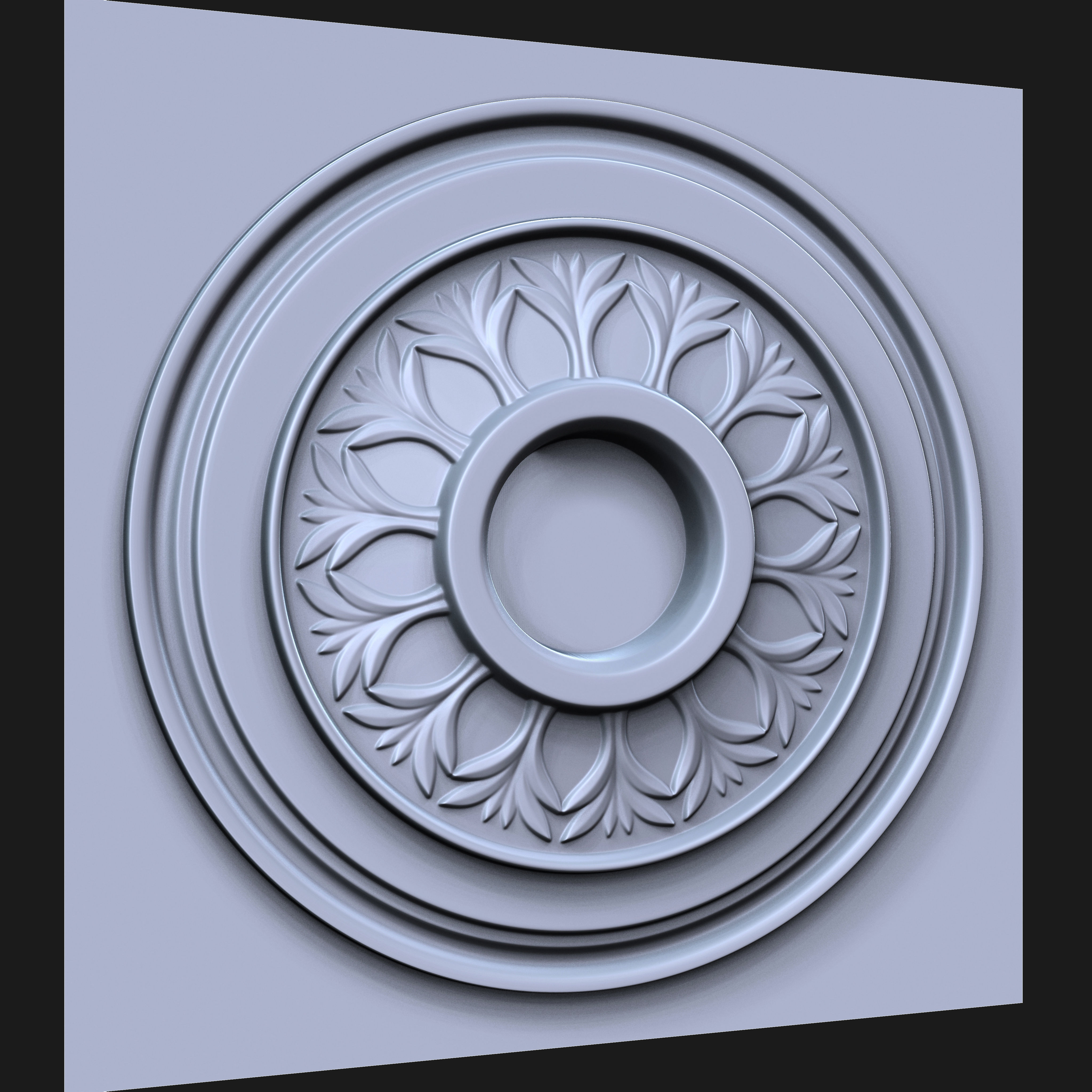 3D model Rosette Ceiling VDM Brushes for Zbrush Vol 1 VR / AR / low-poly | CGTrader
