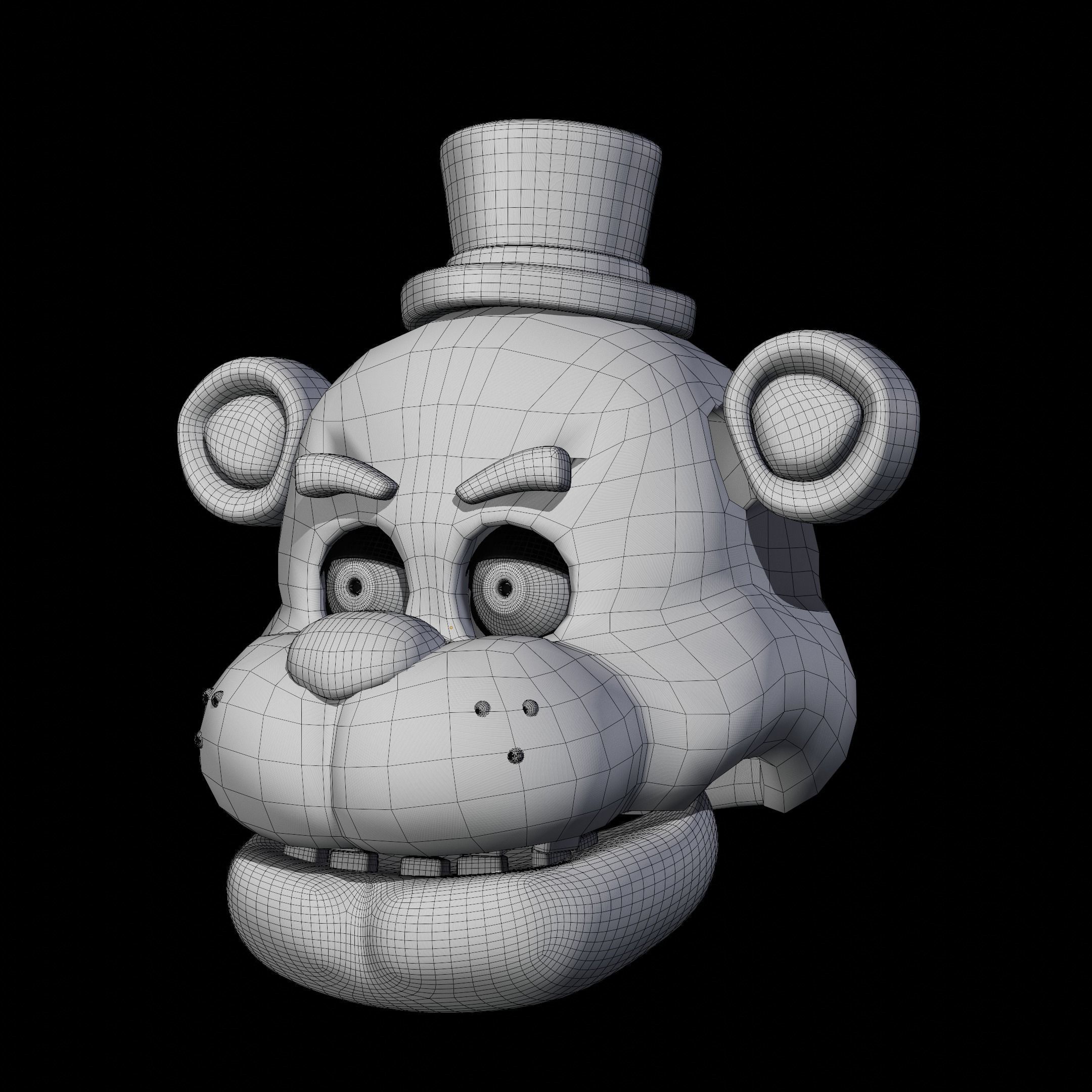 Five Nights at Freddys Freddy Head for Cosplay 3D model 3D printable ...