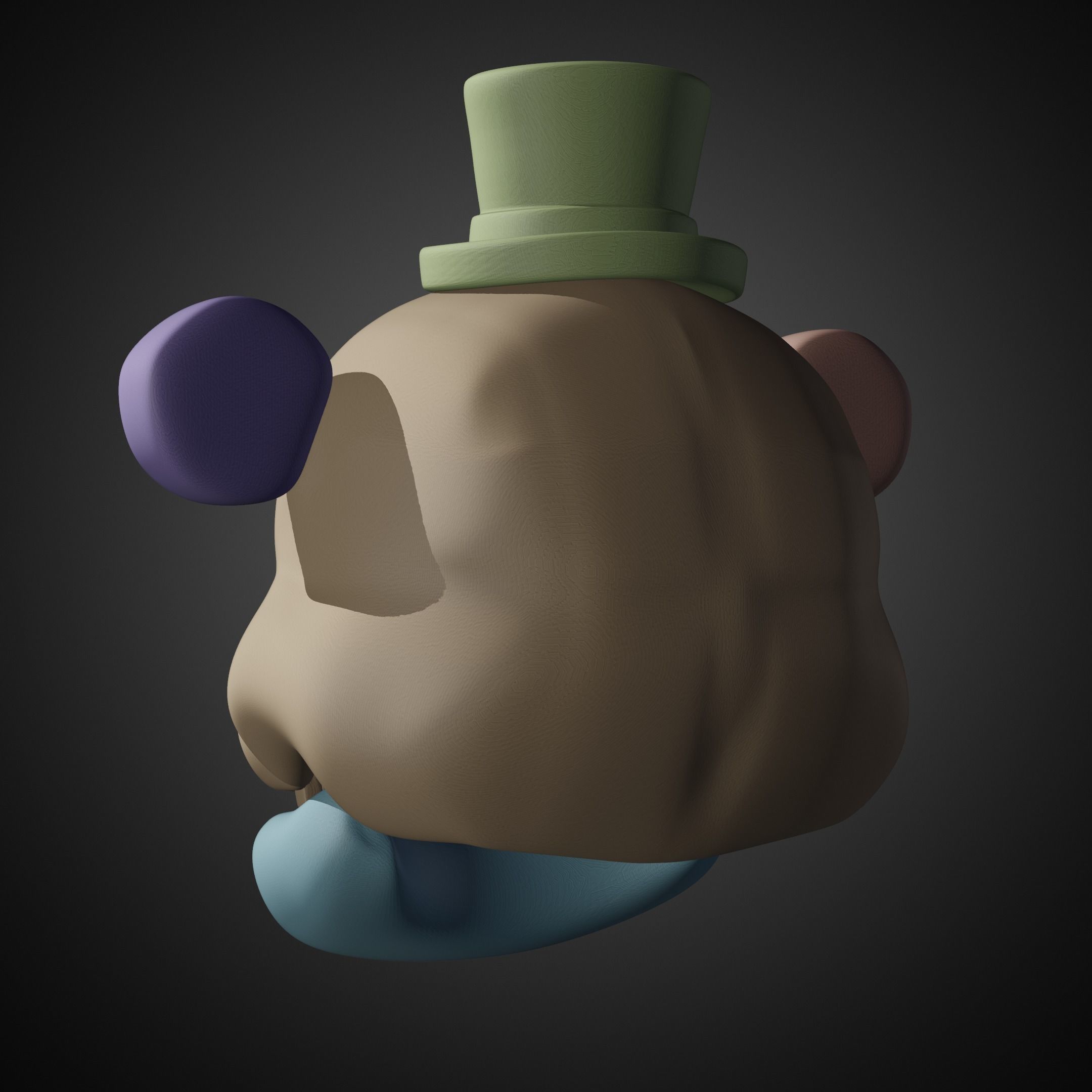 Five Nights at Freddys Freddy Head for Cosplay 3D model 3D printable ...