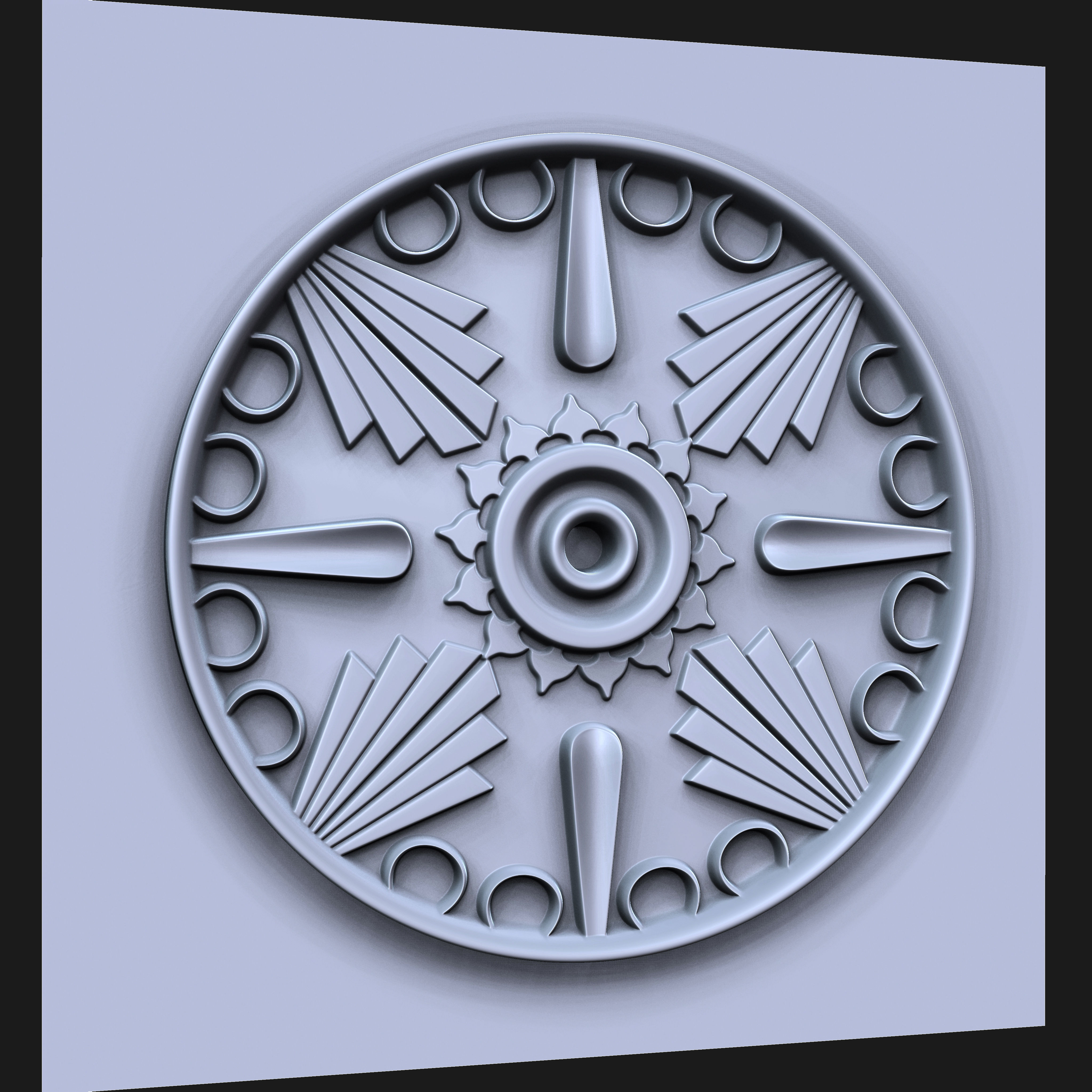 3D model Rosette Ceiling VDM Brushes for Zbrush Vol 2 VR / AR / low-poly | CGTrader