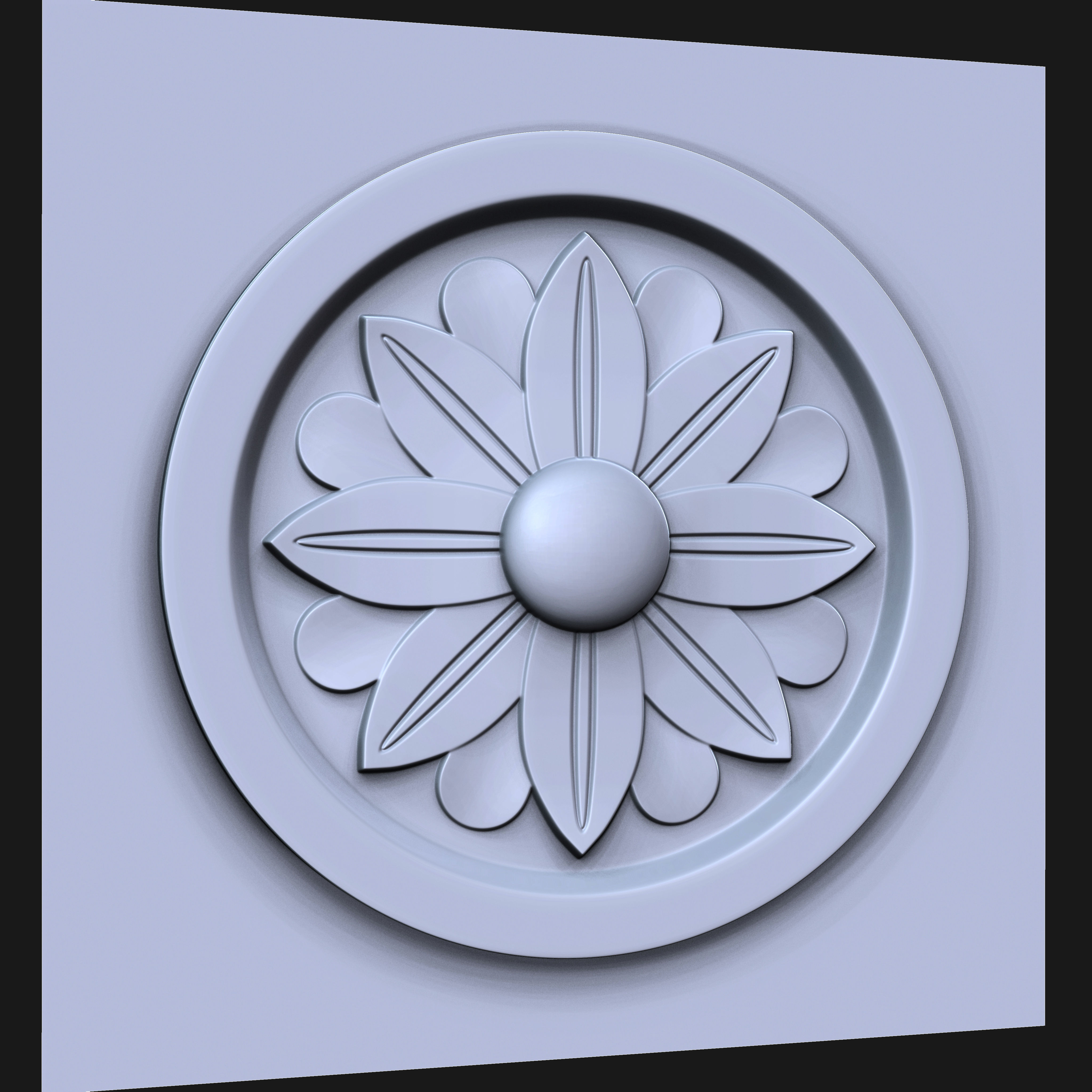 3D model Rosette Ceiling VDM Brushes for Zbrush Vol 2 VR / AR / low-poly | CGTrader