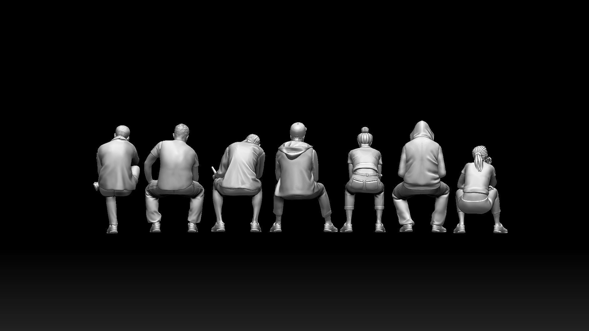 young people 3D model 3D printable | CGTrader